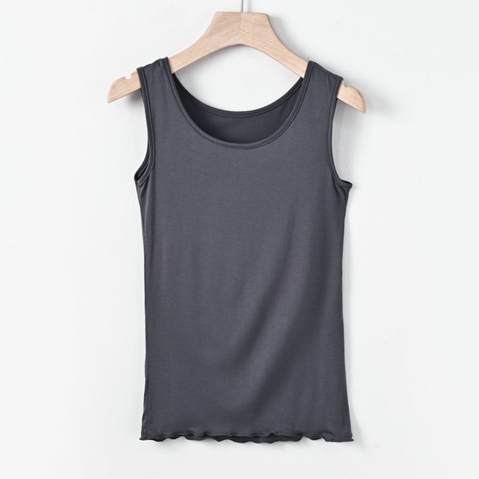 Luxalzxs Workout Tank Tops Woman Casual Fashion Loose Fit Solid Color ...