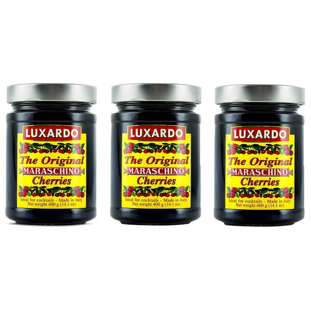 Luxardo Dark Cocktail Garnish - Italian Maraschino Cherries in Syrup ...