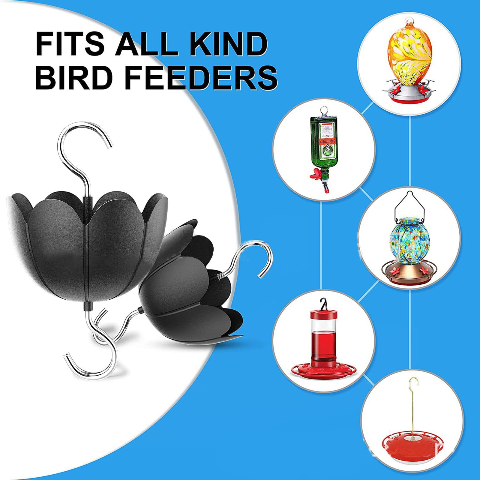 Luxcidy Ant Moat for Hummingbird Feeder, Insect Guard with Large ...