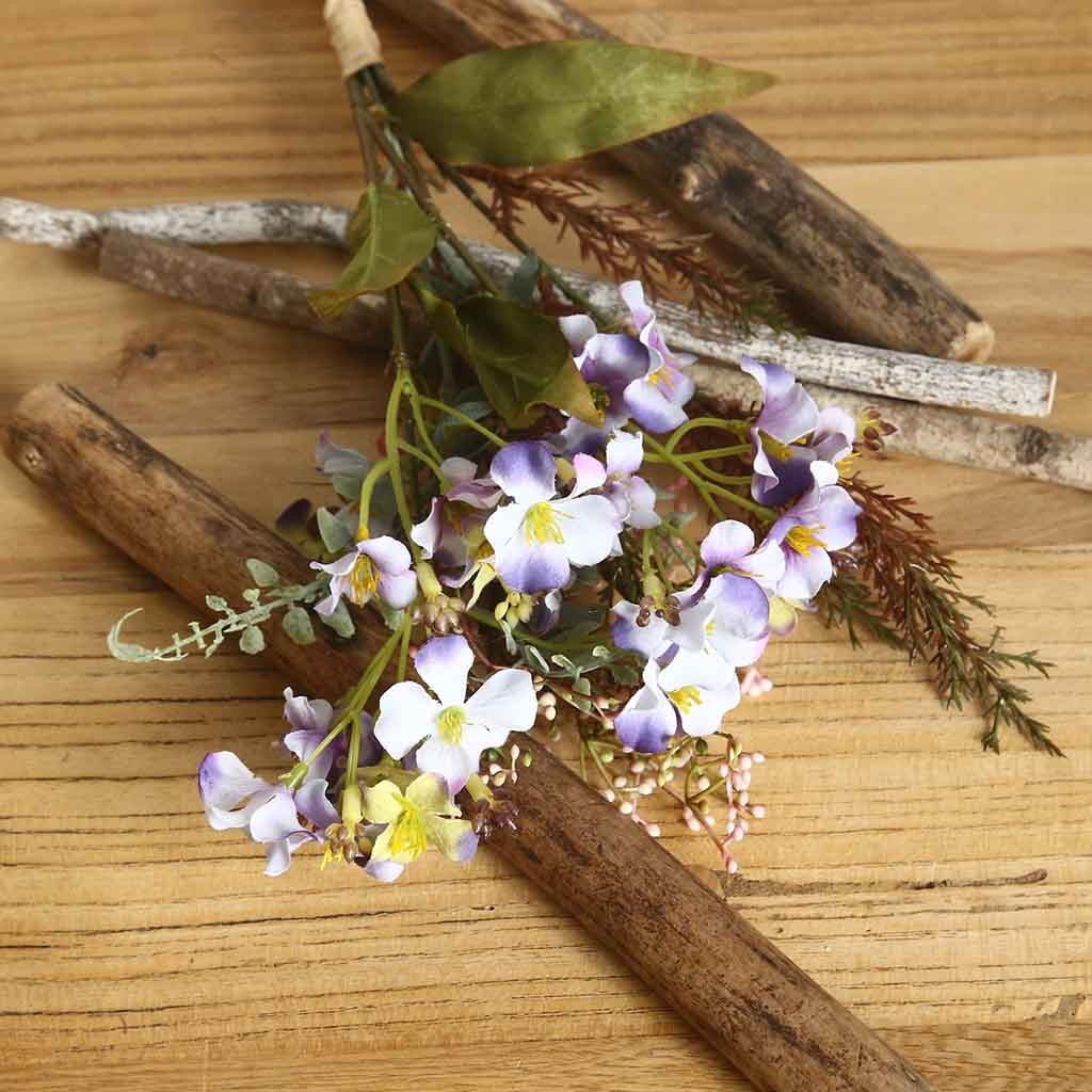 Luxcidy Artificial Michelia Figo, UV Resistant Silk Wild Flower ...