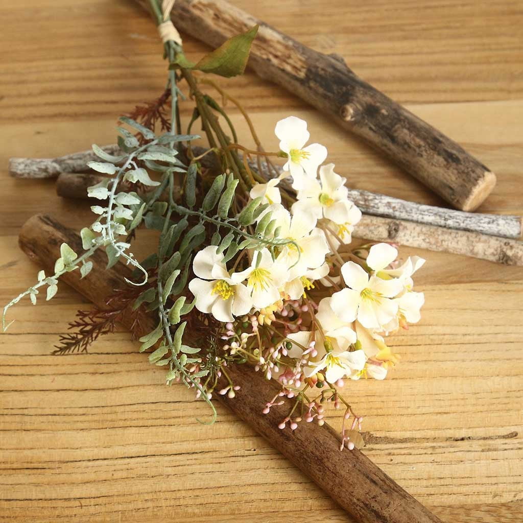 Luxcidy Artificial Michelia Figo, UV Resistant Silk Wild Flower ...