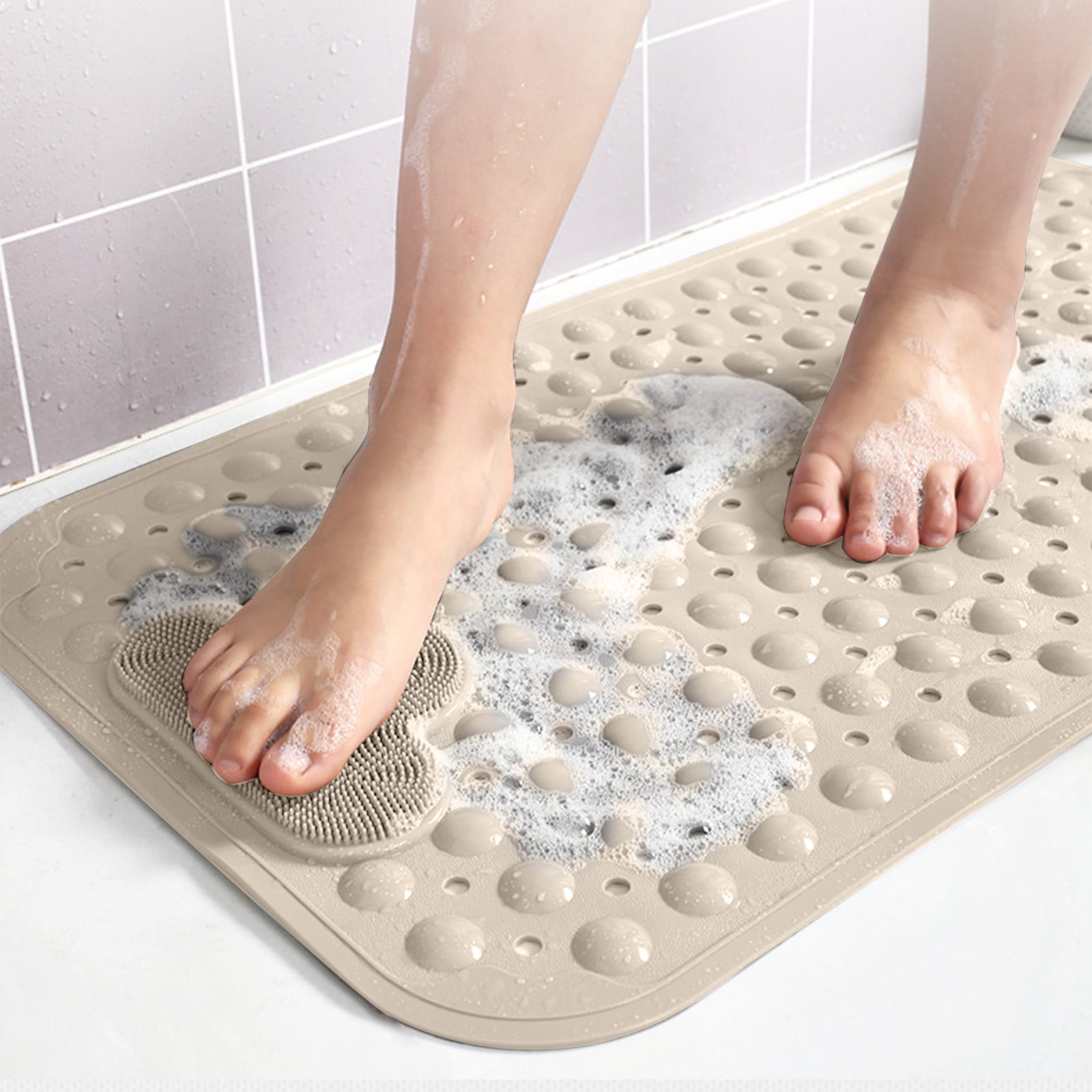 Luxcidy Bath Tub Mat Shower Mat Non Slip Bathtub Mats with Suction Cups ...