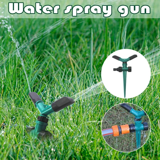 Luxcidy Garden Sprinklers for Yard Lawn Automatic 360° Rotating Lawn ...