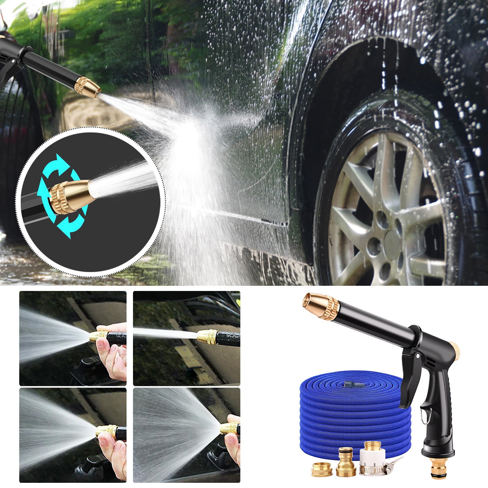 Luxcidy High Pressure Water Spray Kit, Multifunction High Pressure Hose ...