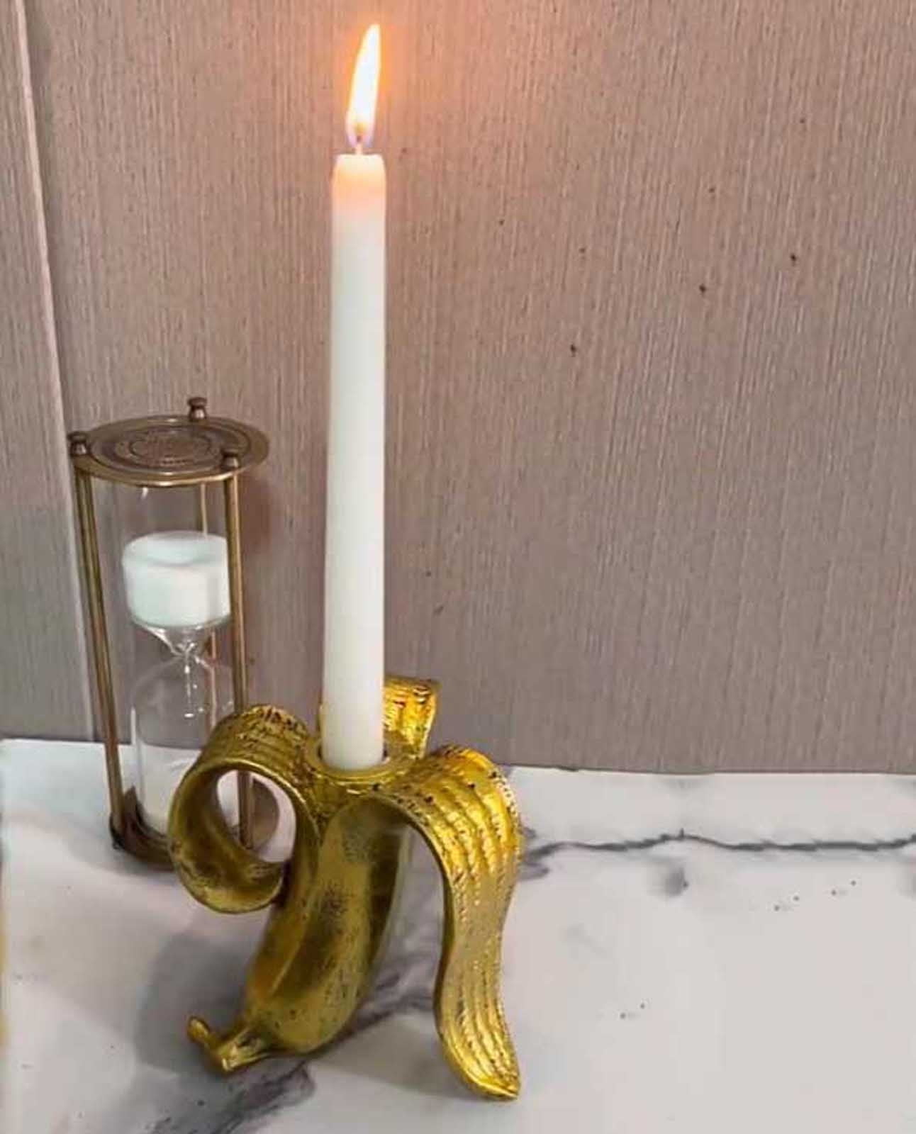 Luxcidy Modern Banana Table Lamp, Desk Lamp,Led Night Light Plating ...