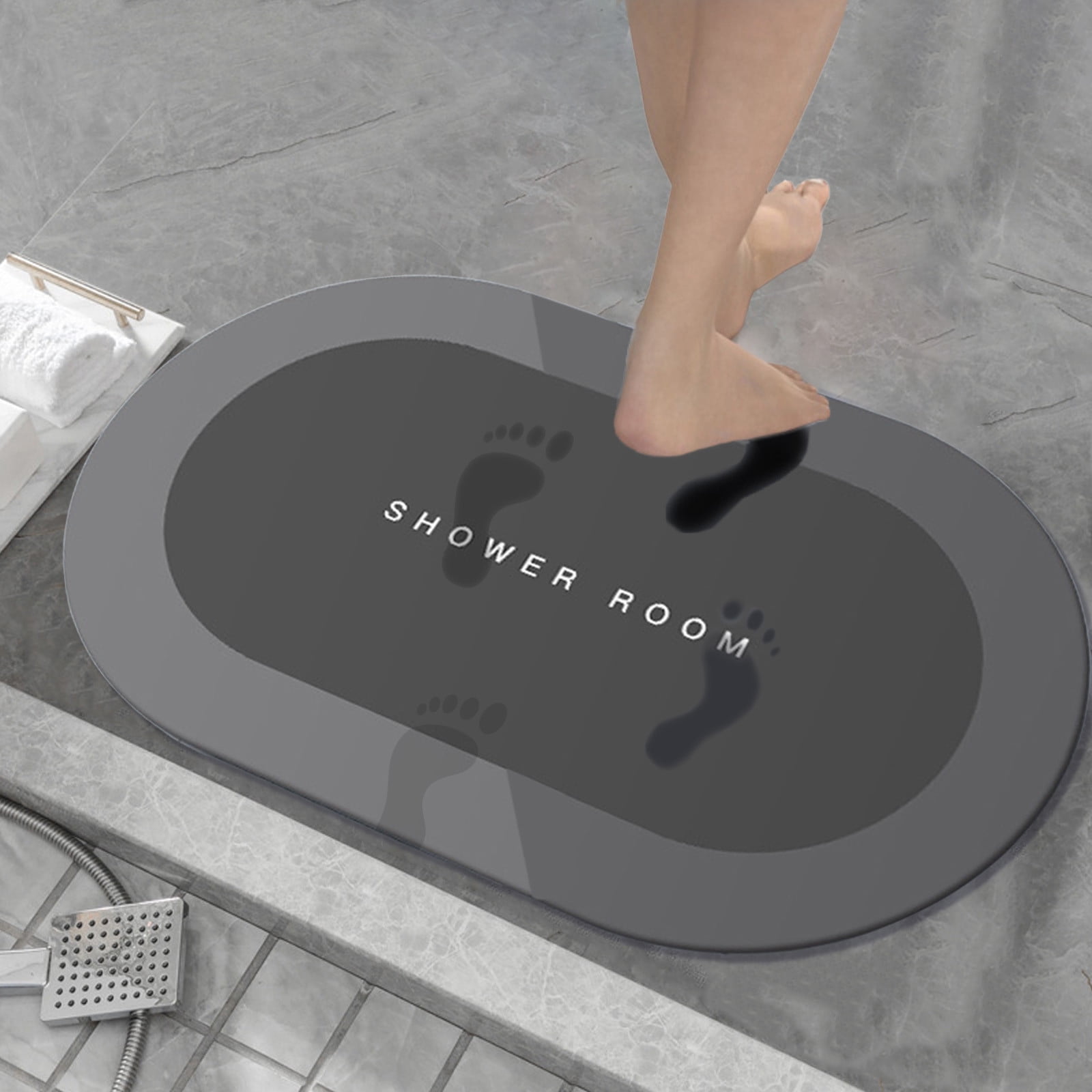 Luxcidy Modernized Magic Mat Bathroom, Modernized Bath Mat, Bath Mats ...