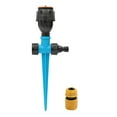Luxcidy Multi Adjustable Lawn Sprinkler on a Spike with Integrated Fl ...