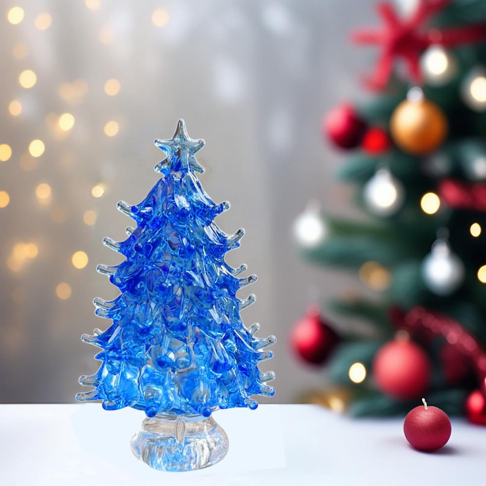 Luxcidy Natural Crystal Christmas Tree, Glass Christmas Tree, Crystal ...