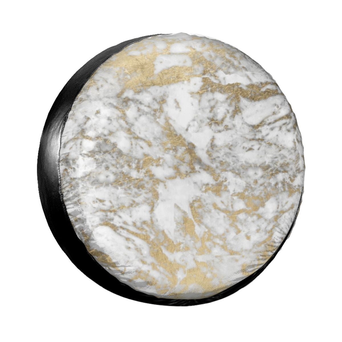 Luxe Black And Gold Marble Texture Spare Tire Cover for Mitsubishi ...