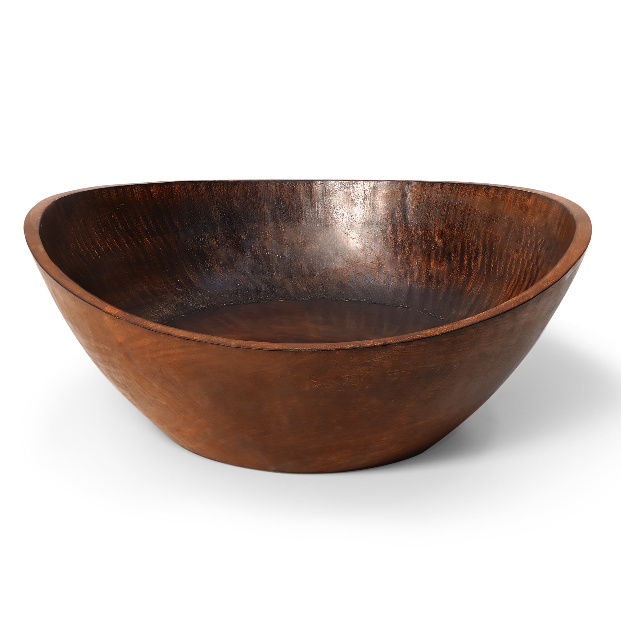 "Luxe Designs Mango Wood Round Bowl for Fruits, Salad & Popcorn ...