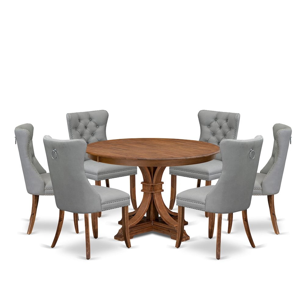 Luxe by East West Furniture 7-Pc Kitchen Table Set Consist A Mid ...