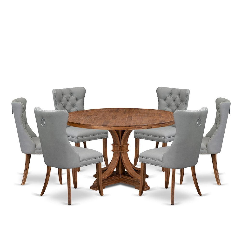 Luxe by East West Furniture 7-Pc Mid Century Dining Set Contain A Room ...
