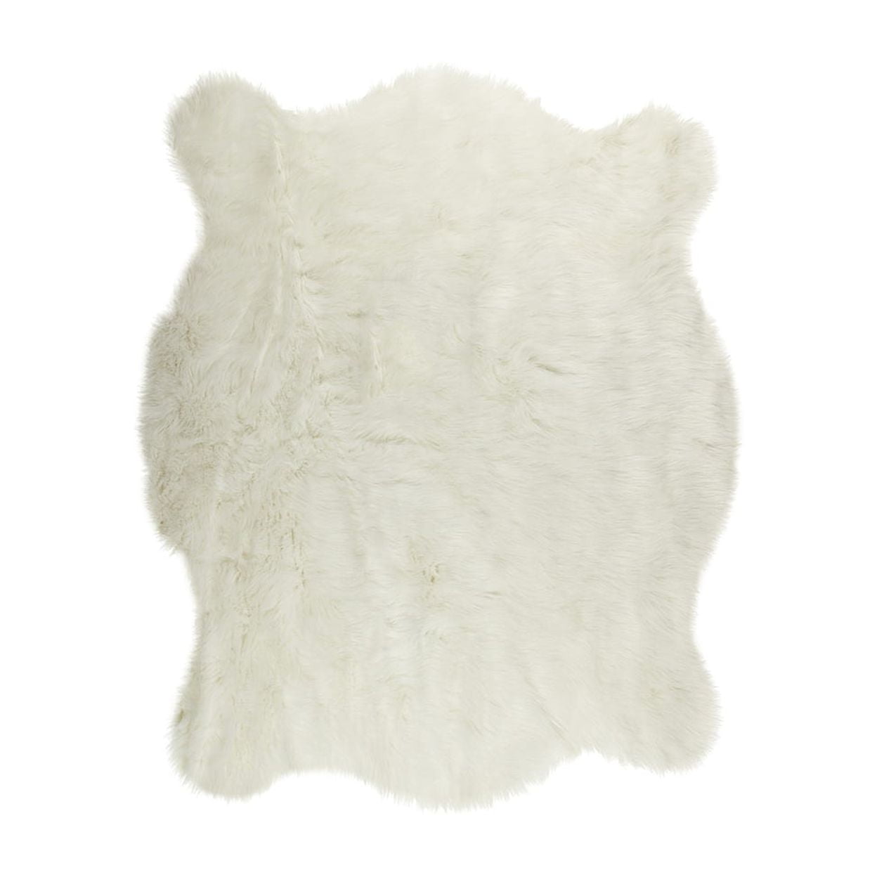 Free Shipping! Luxe Faux Hide Rug Polar Bear 4.25x5 Feet Soft Throw ...