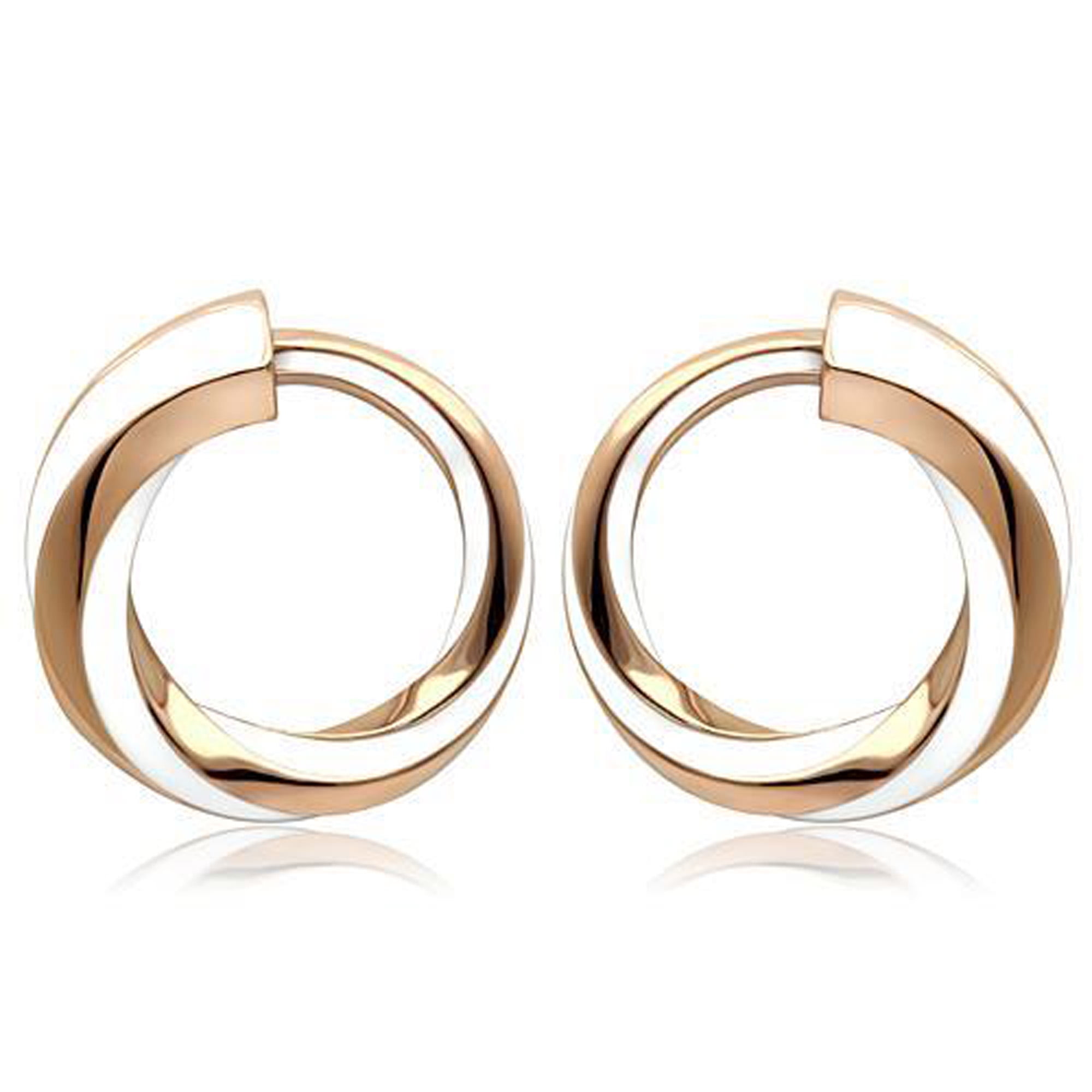 Luxe Jewelry Designs 21.7-mm Women's Stainless Steel IP Rose Gold with ...