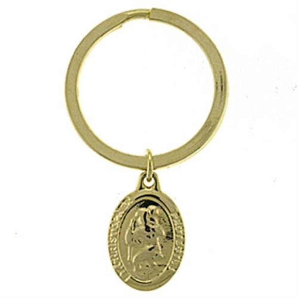 Luxe Jewelry Designs Unisex Gold Plated Brass Key Ring - Walmart.com