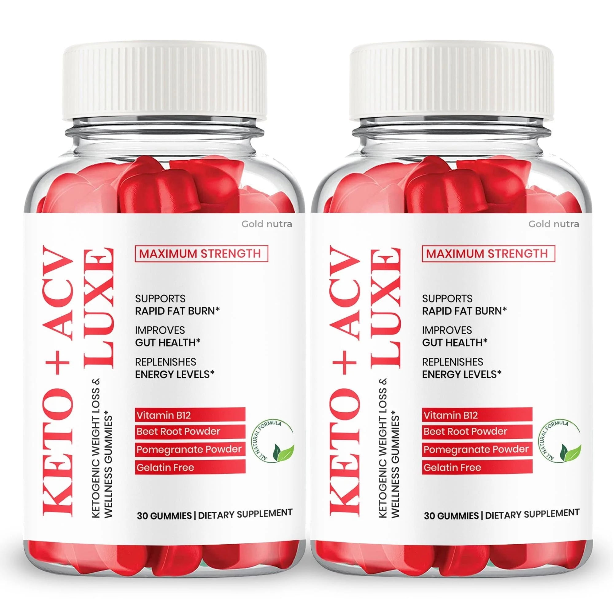 Luxe Keto ACV Gummies, Luxe Keto Gummies Supplement, Powerful Formula, Maximum Strength (2 Pack ...
