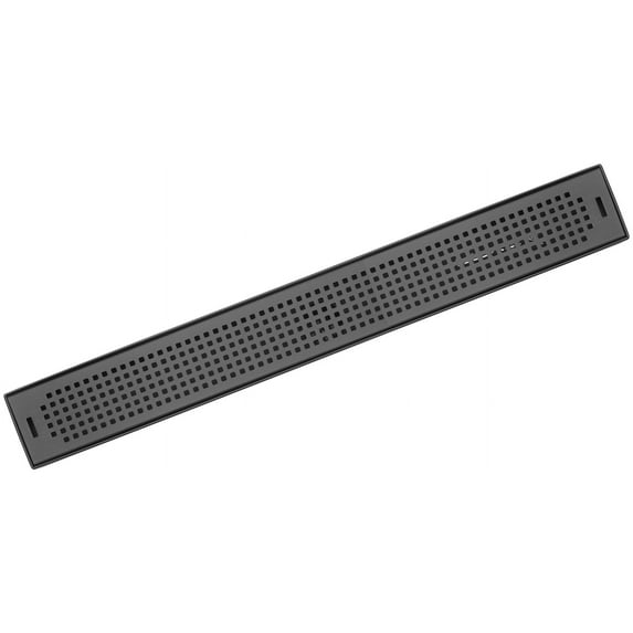 Luxe Linear Drains Sp-36 36" Square Pattern Grate Linear Shower Drain - Black - Walmart.com