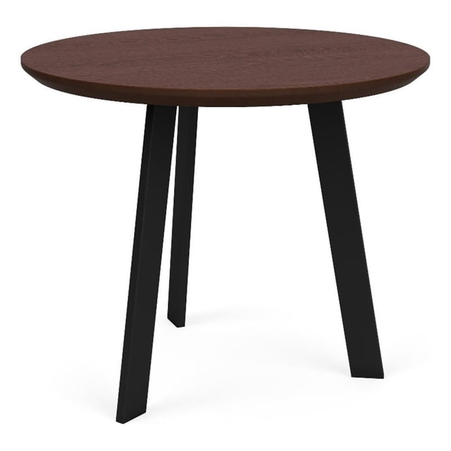 Luxe Lounge Reception Waiting Room End Table HPL Top / Black Steel ...