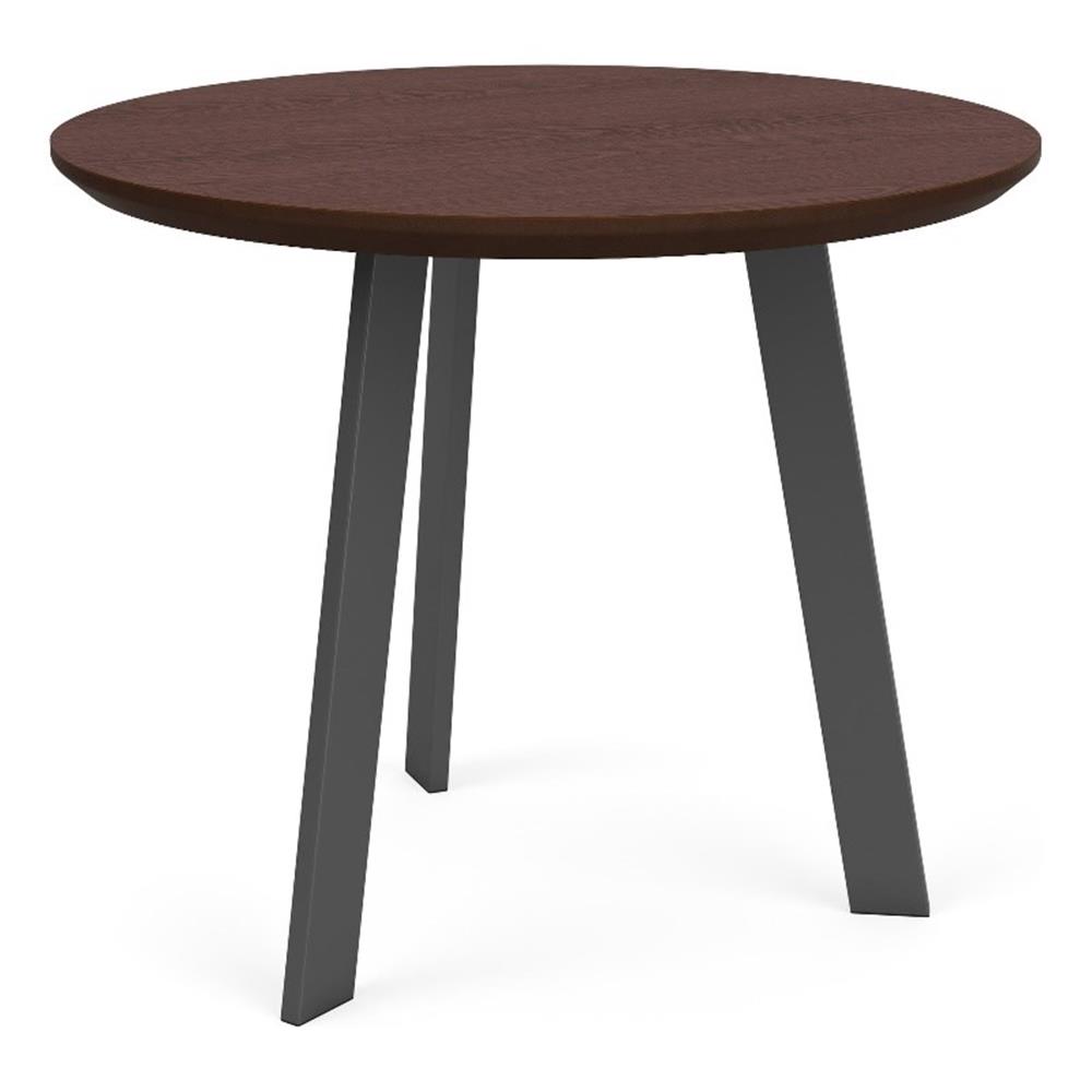 Luxe Lounge Reception Waiting Room End Table HPL Top / Charcoal Steel ...