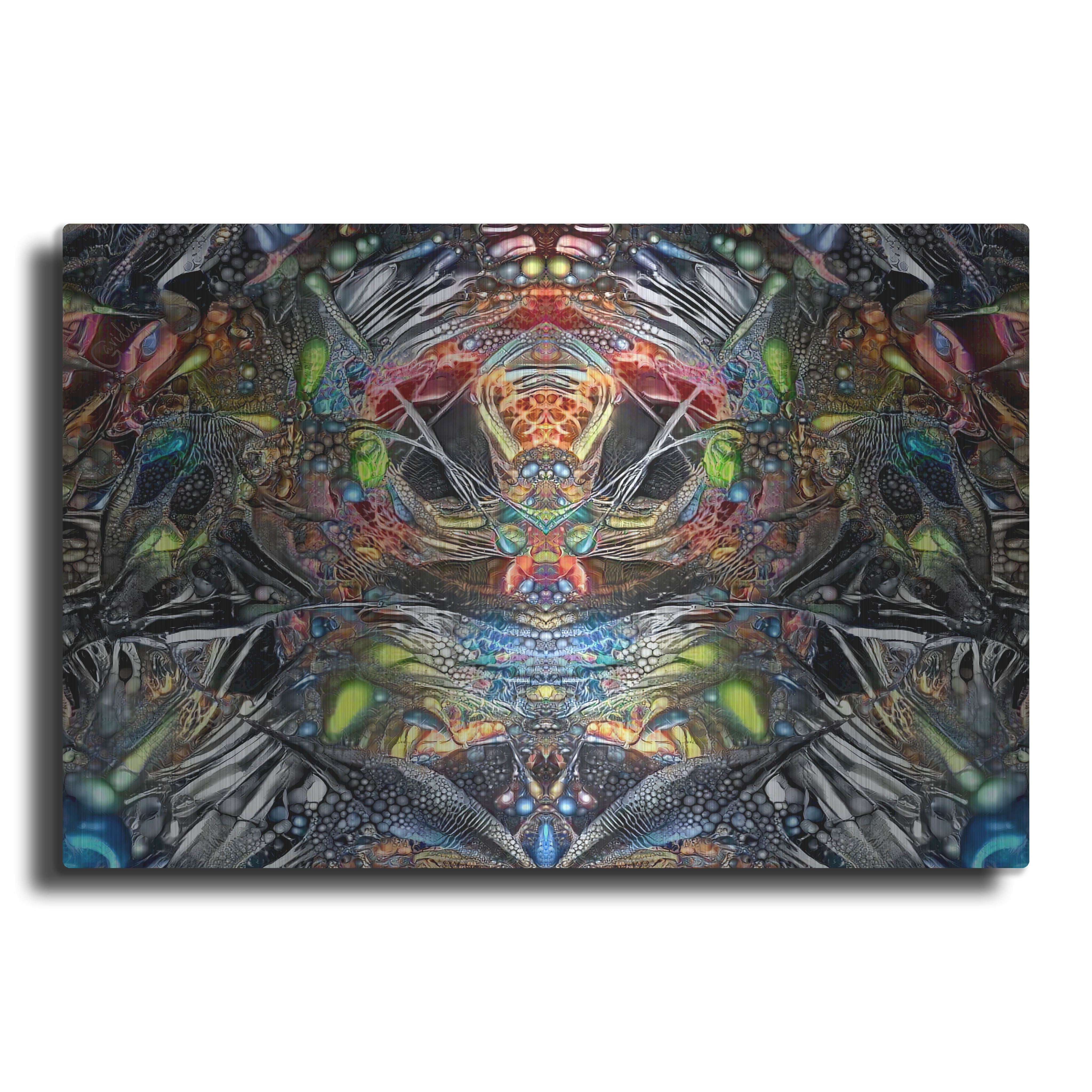 Luxe Metal Art '666' by Pedro Gavidia, Metal Wall Art, 24"x16 ...