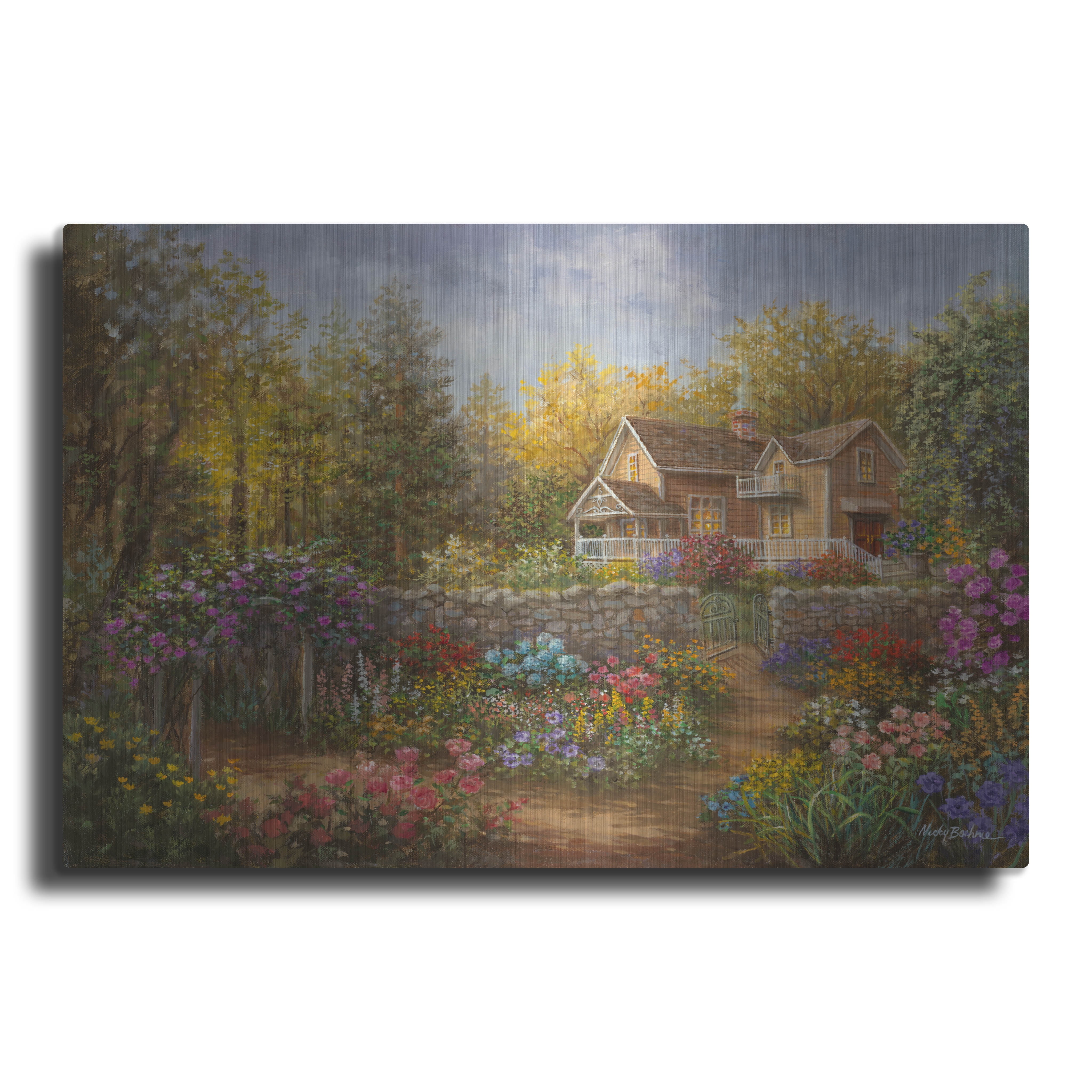 Luxe Metal Art 'A Pathway Of Color' by Nicky Boehme Metal Wall Art, 24 ...