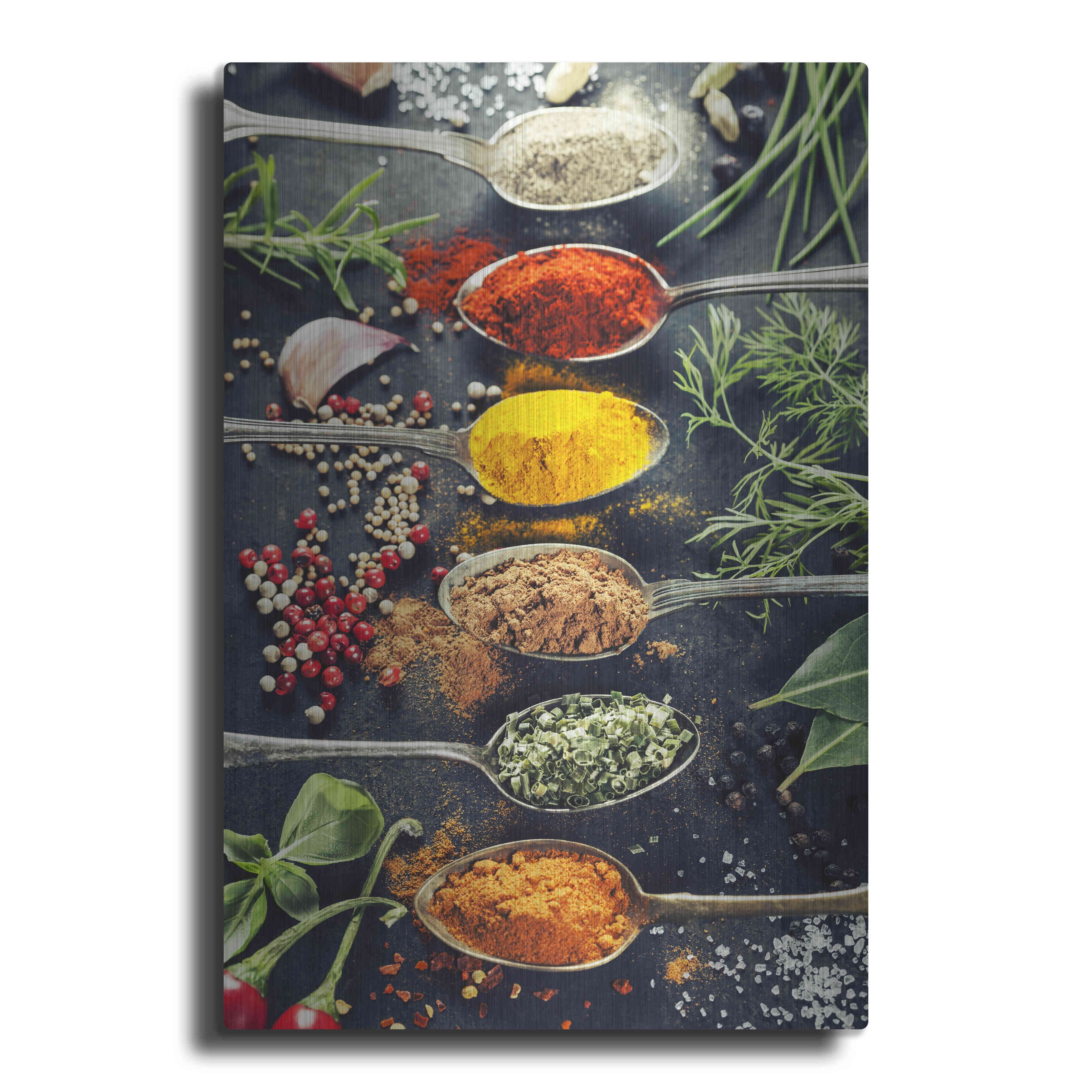 Luxe Metal Art 'A Pinch of Spice' Metal Wall Art, 16"x24" - Walmart.com