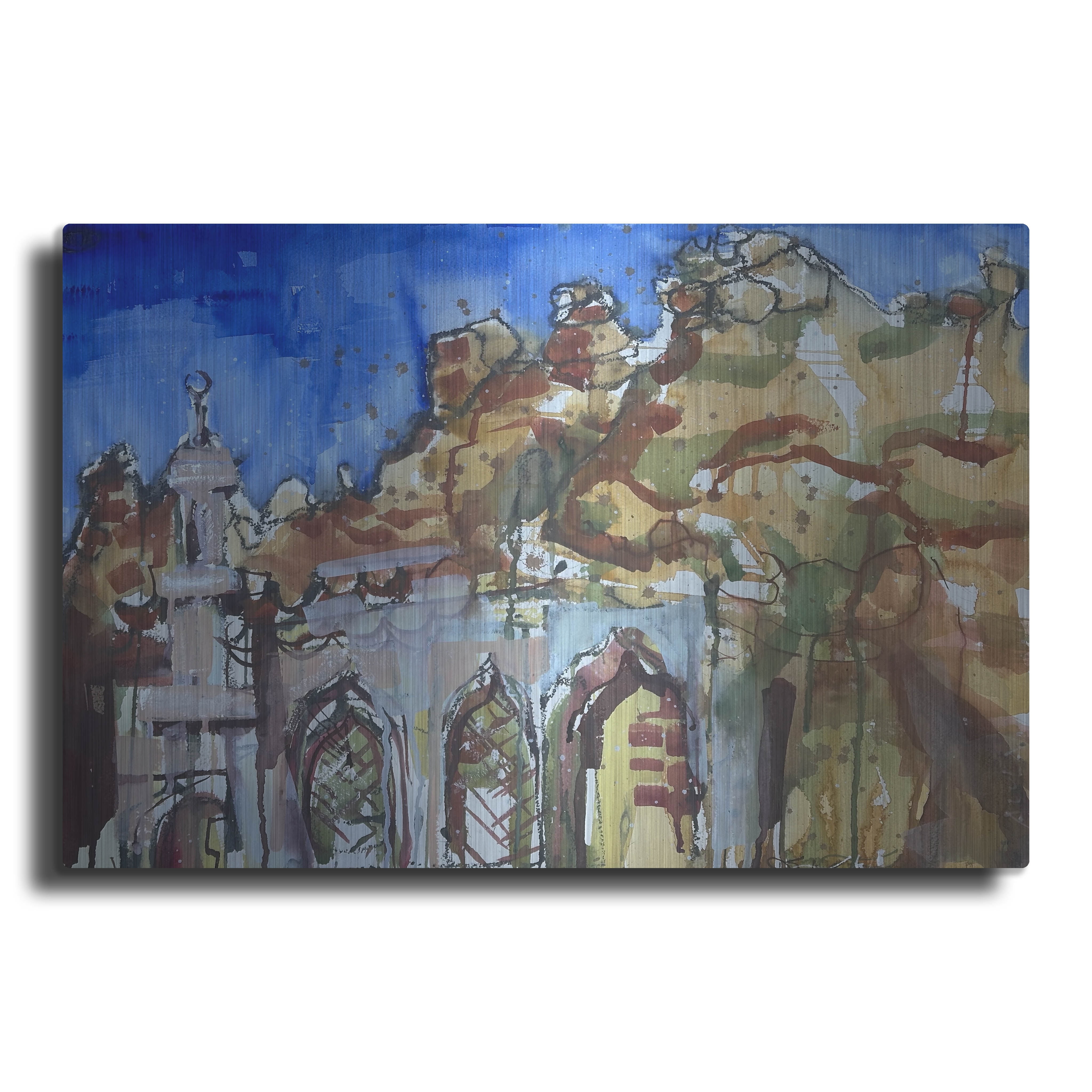 Luxe Metal Art 'Archways' by Erin McGee Ferrell Metal Wall Art, 16" x ...