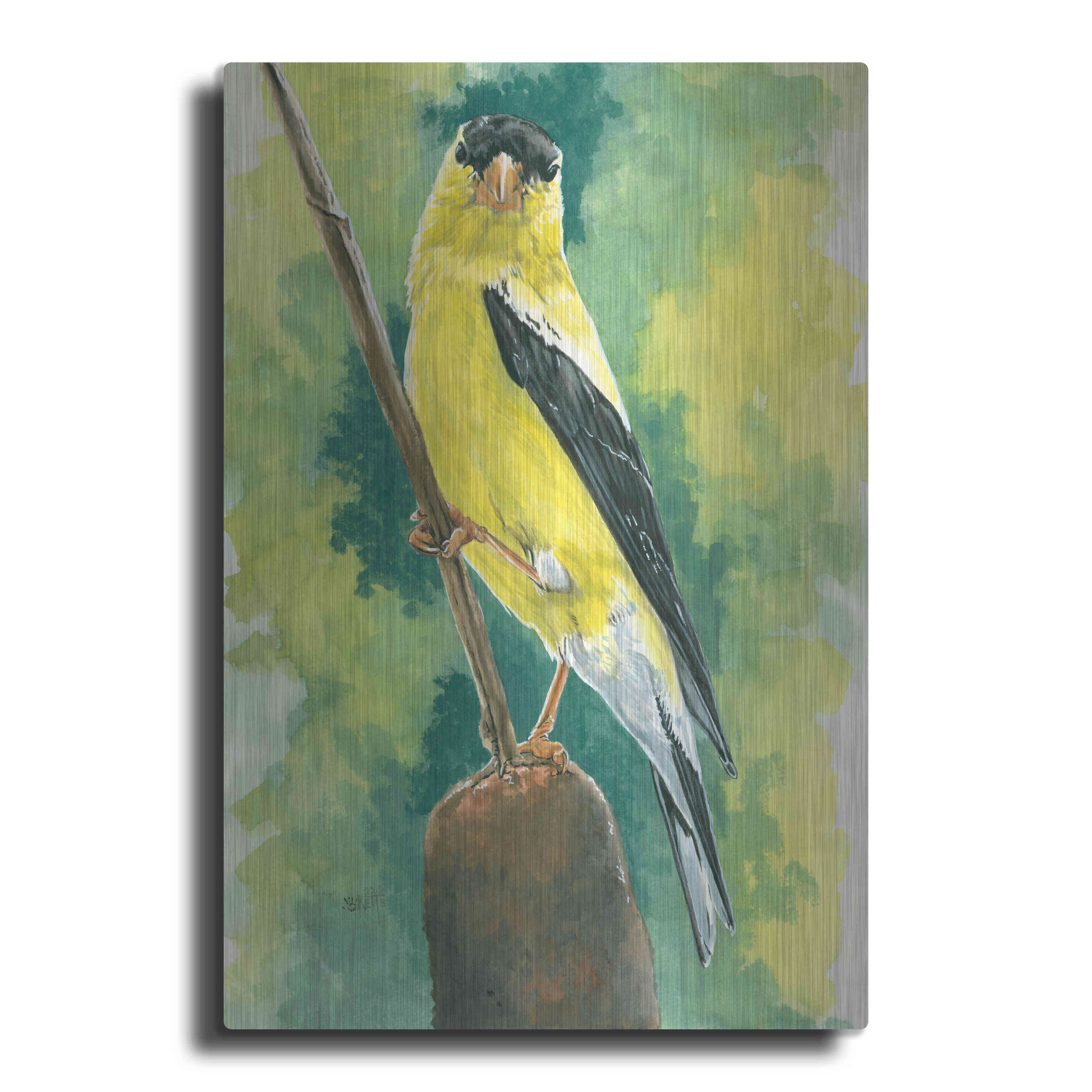 Luxe Metal Art 'Aureate' by Barbara Keith, Metal Wall Art, 12"x16 ...