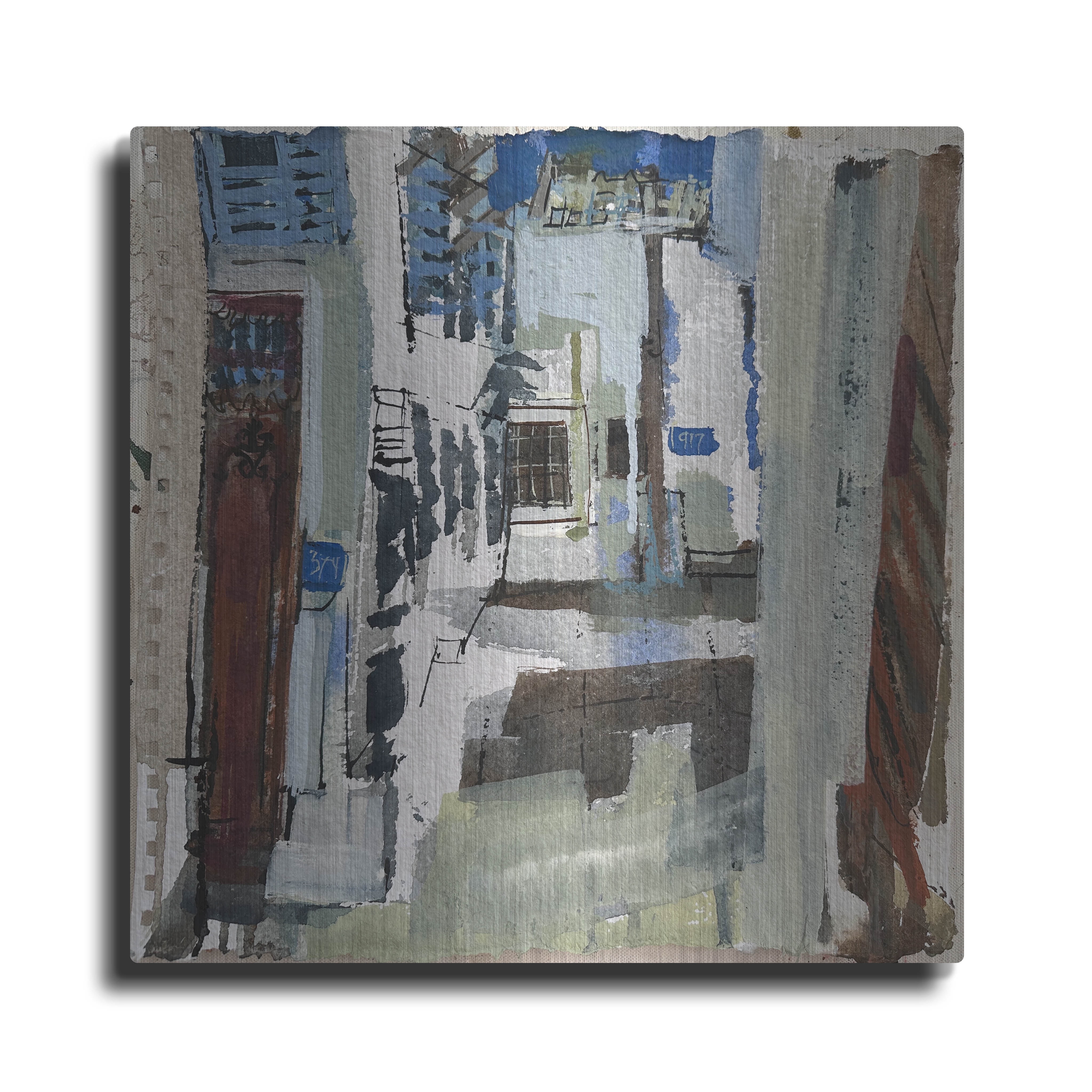 Luxe Metal Art 'Bahrain Alley' by Erin McGee Ferrell Metal Wall Art, 12 ...