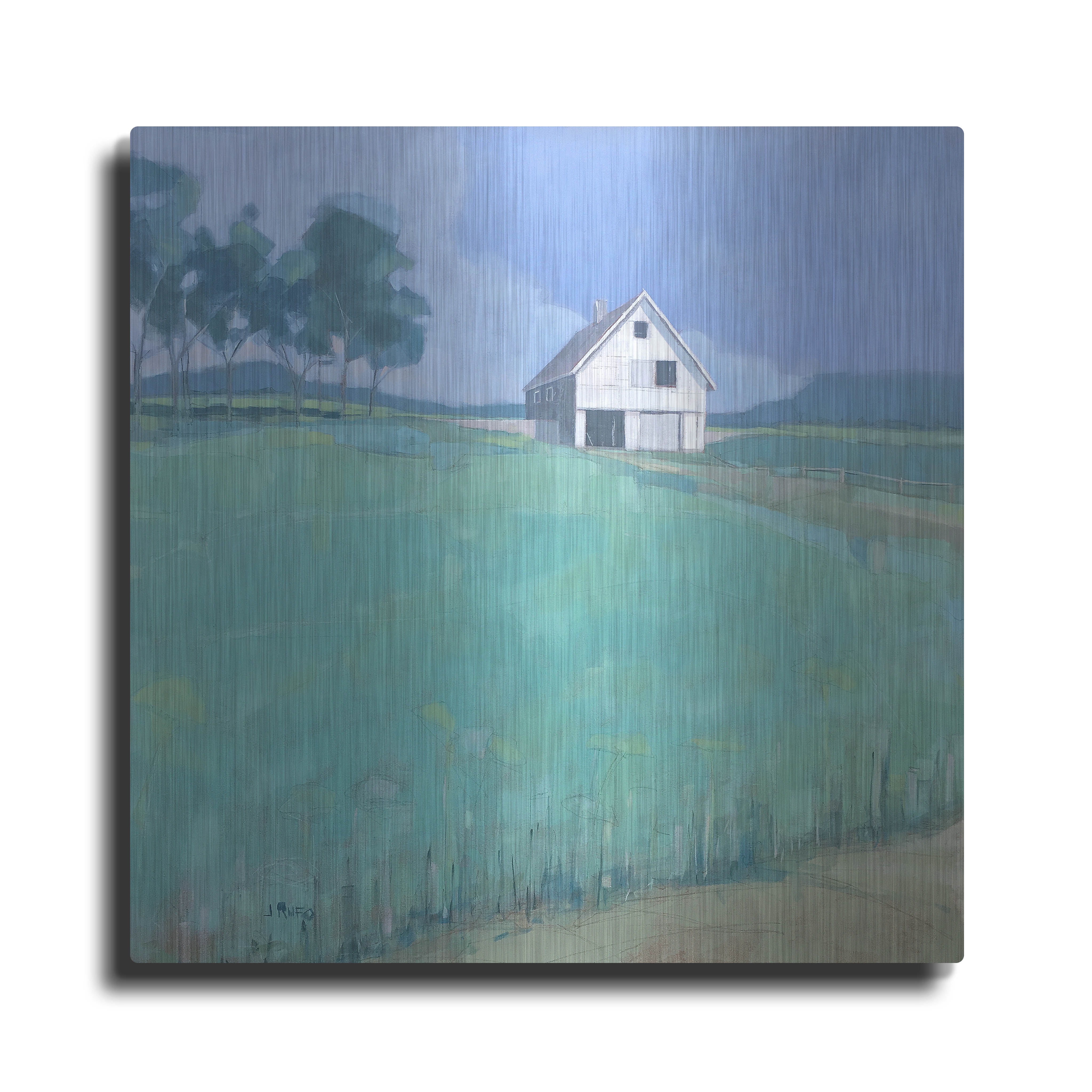 Luxe Metal Art ' Barn in Midsummer Light' by John Rufo, Metal Wall Art ...