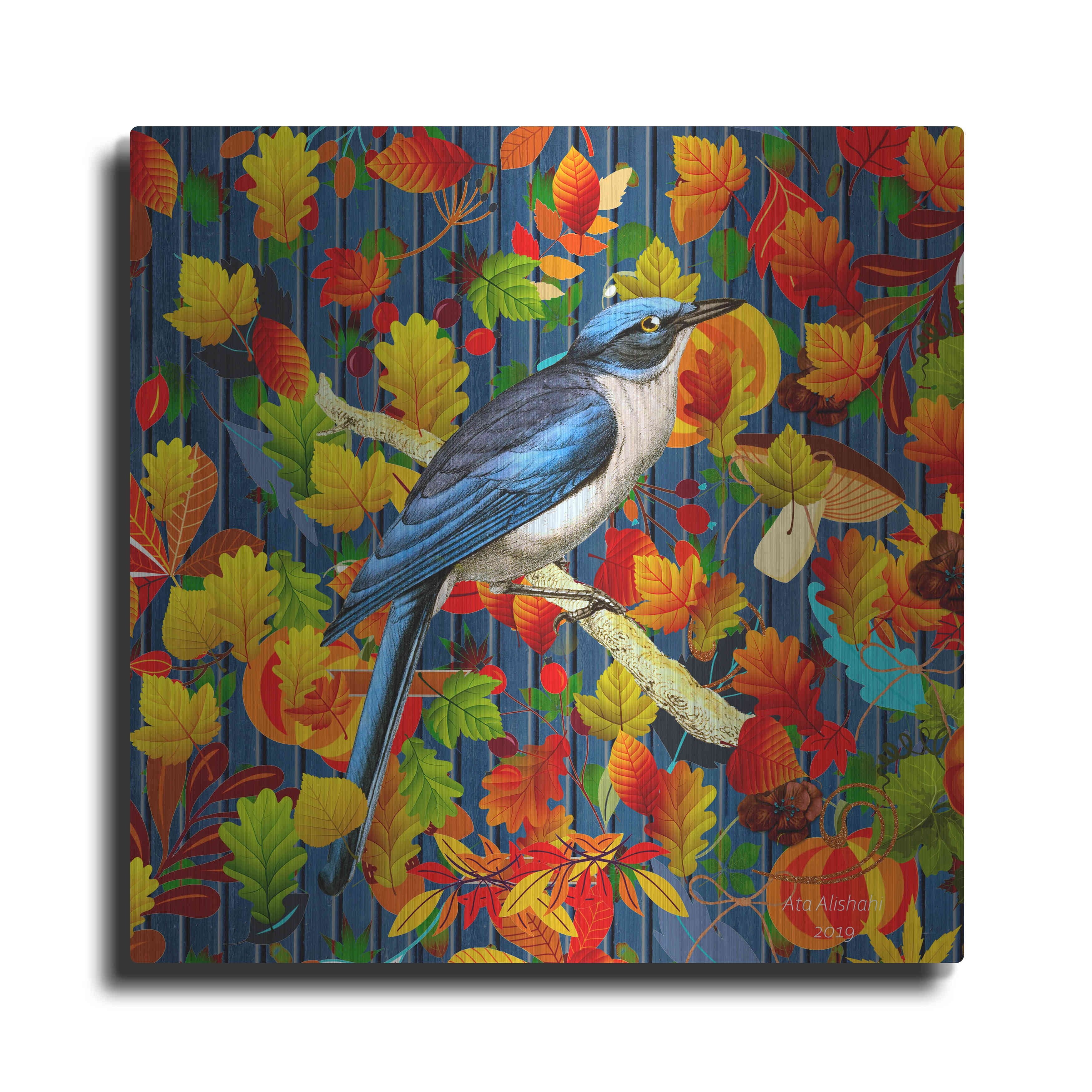 Luxe Metal Art 'Beauty Of Fall' by Ata Alishahi, Metal Wall Art, 24"x24 ...