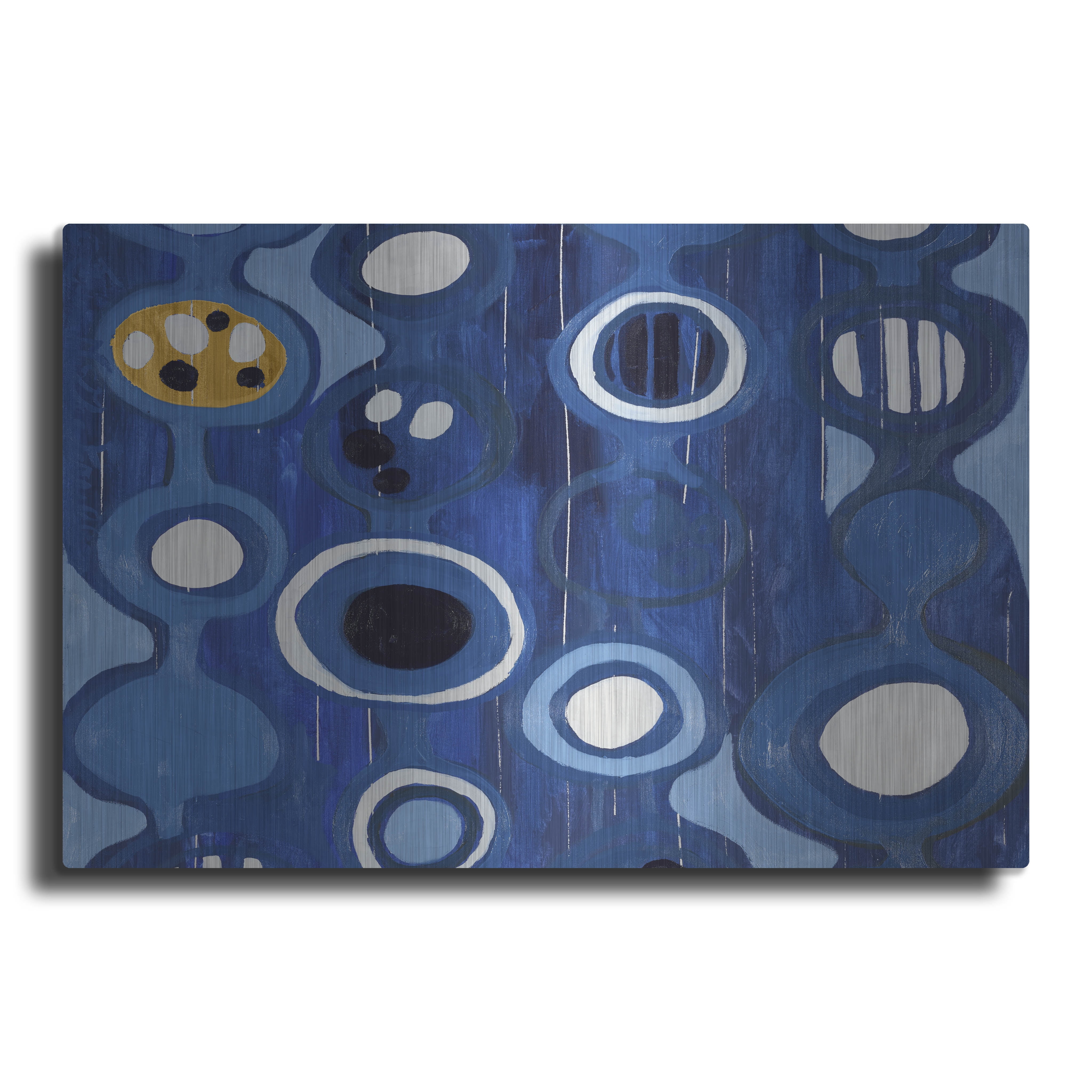 Luxe Metal Art 'Big Blue 1' by Erin McGee Ferrell Metal Wall Art, 24" x ...