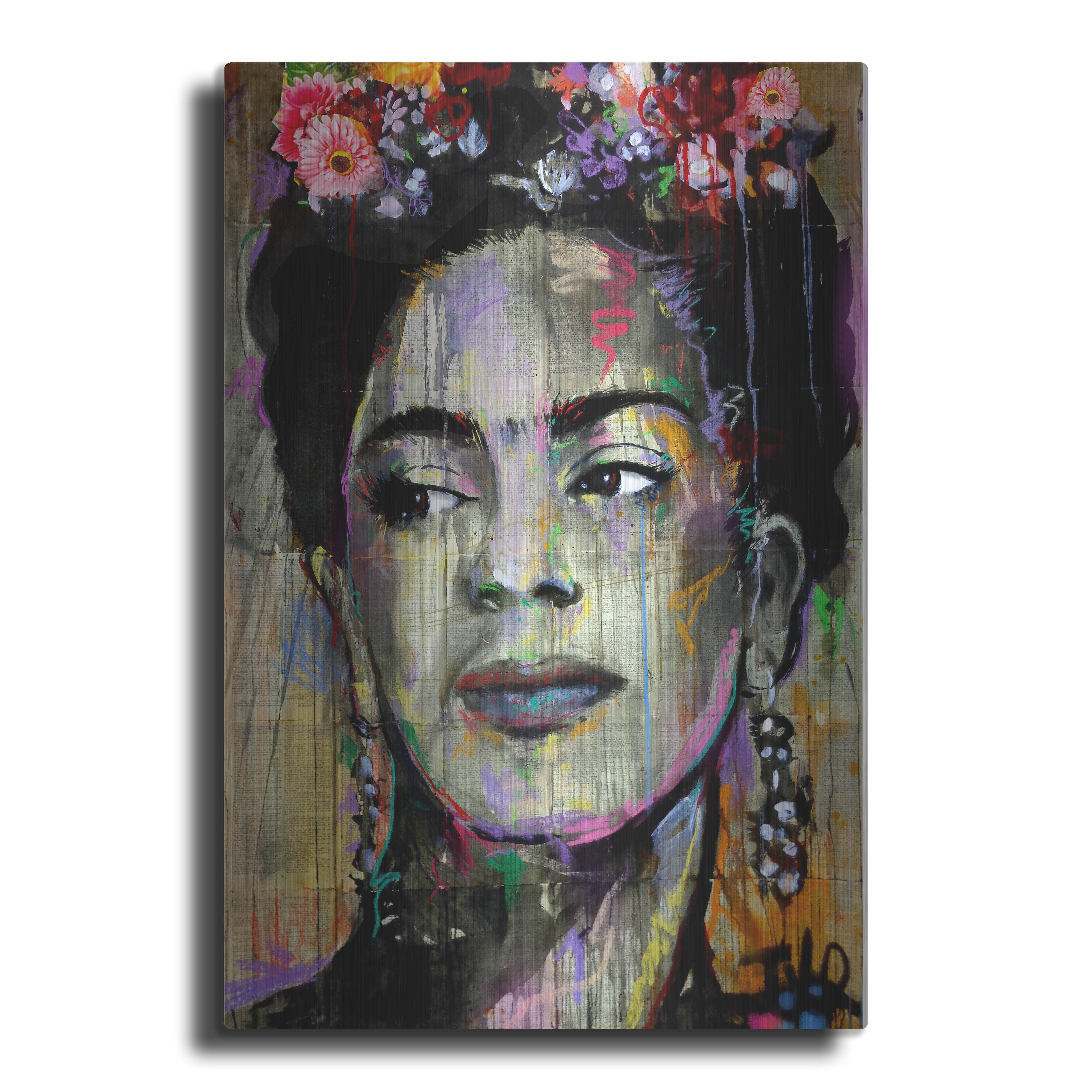 Luxe Metal Art 'Big K' by Loui Jover, Metal Wall Art, 24"x36" - Walmart.com