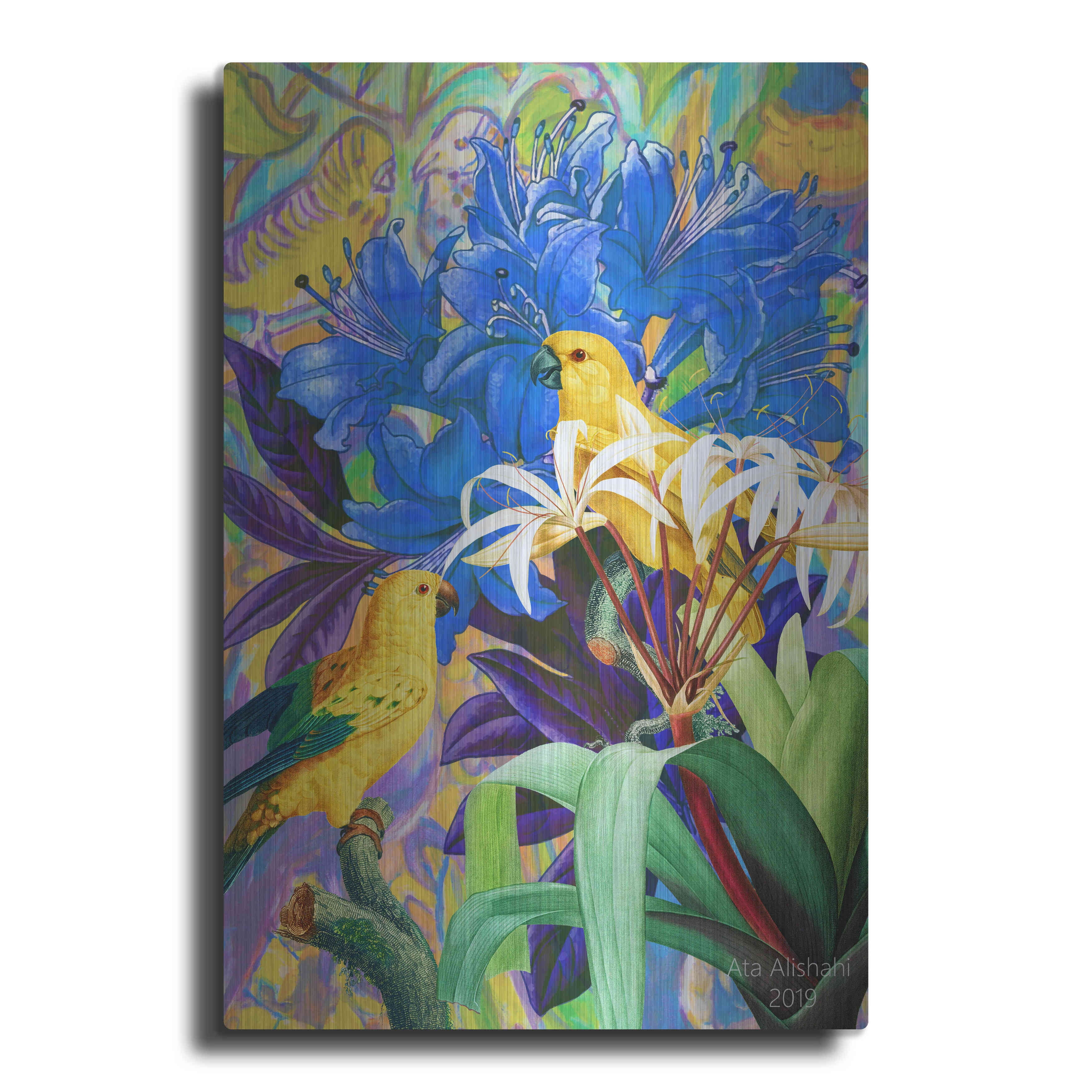 Luxe Metal Art 'Bird Kingdom 2' by Ata Alishahi, Metal Wall Art, 24"x36 ...