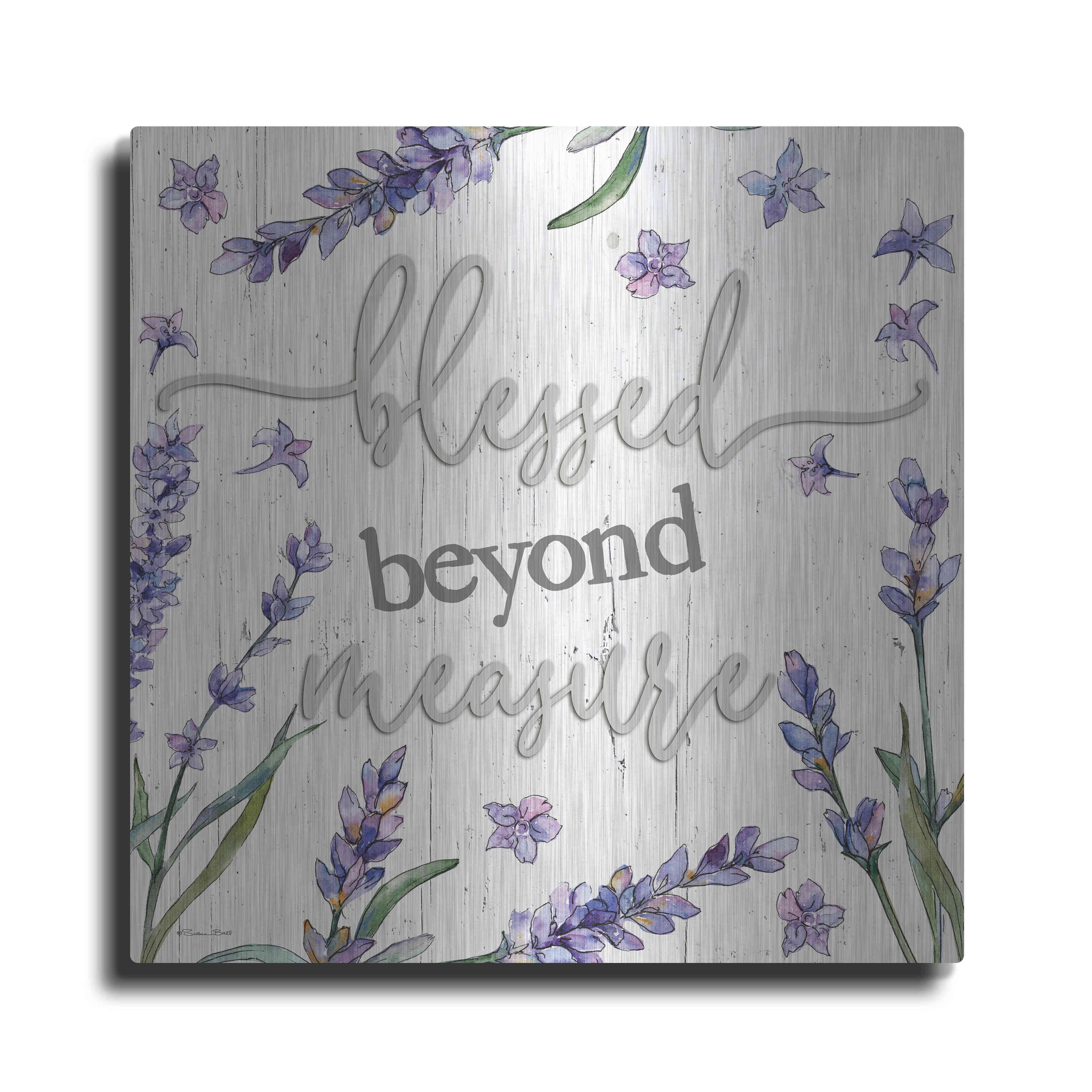Luxe Metal Art 'Blessed Beyond Measure' by Susie Boyer, Metal Wall Art ...