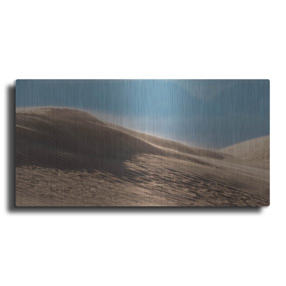 Luxe Metal Art 'Blowing Sand Dunes' by Epic Portfolio Metal Wall Art ...
