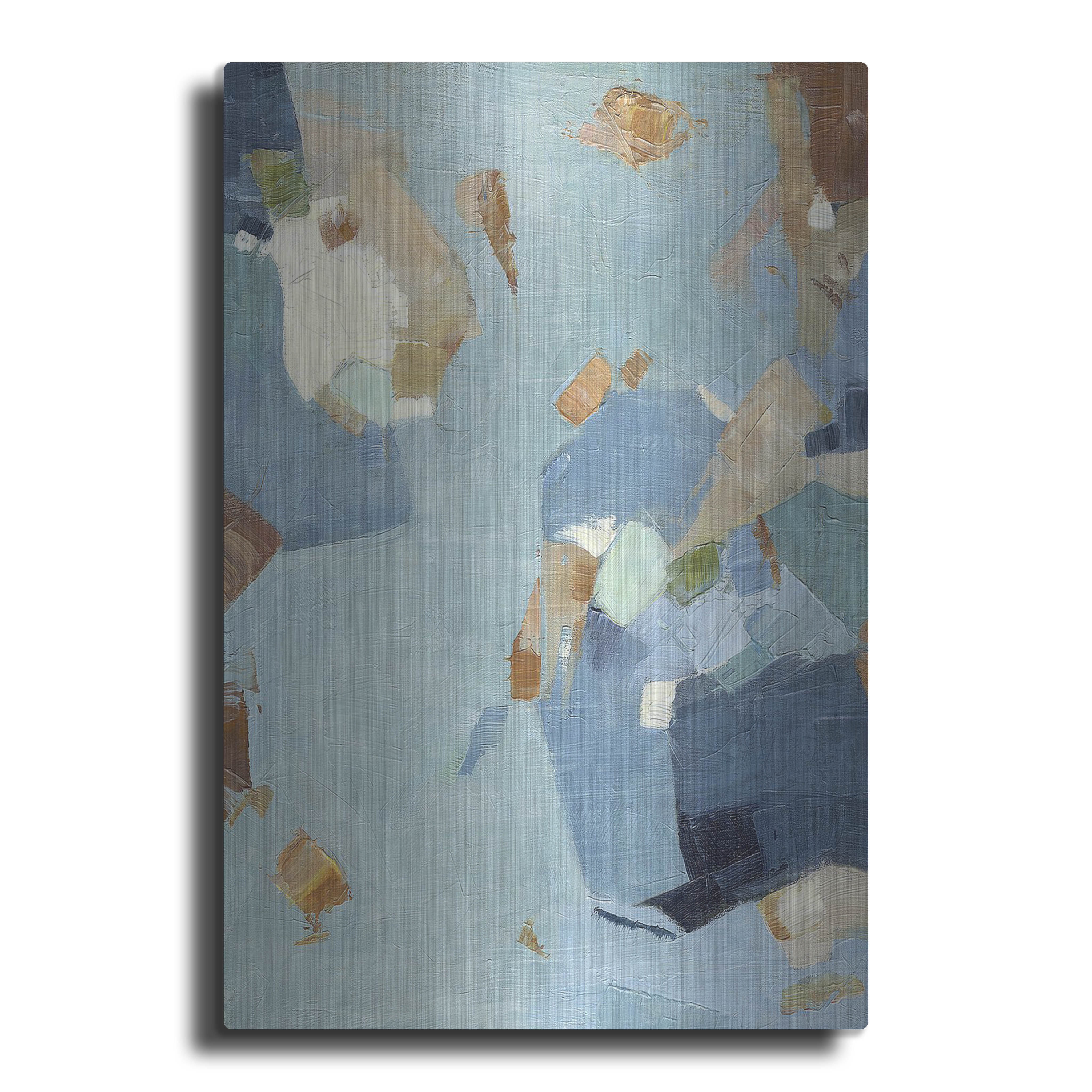 Luxe Metal Art 'Blue Moon' by Suzanne Nicoll Metal Wall Art, 24" x 36" - Walmart.com