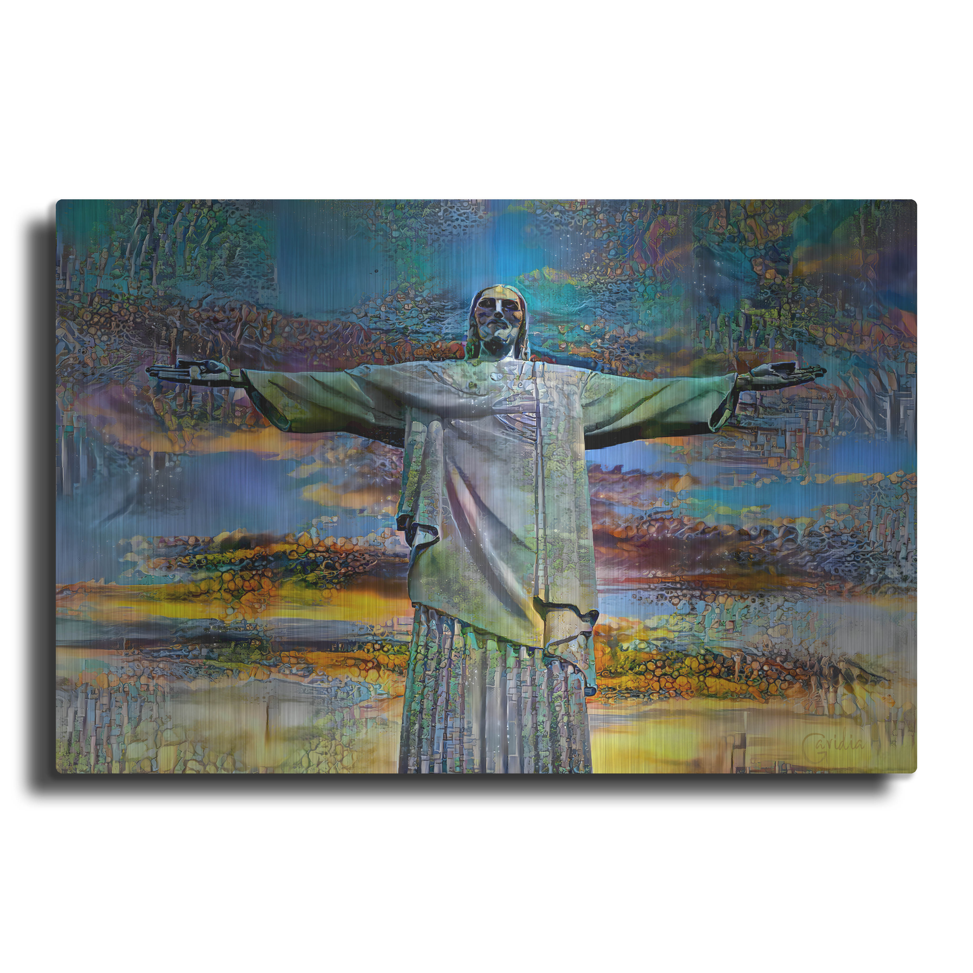Luxe Metal Art 'Brazil Rio De Janeiro Christ The Redeemer' by Pedro ...
