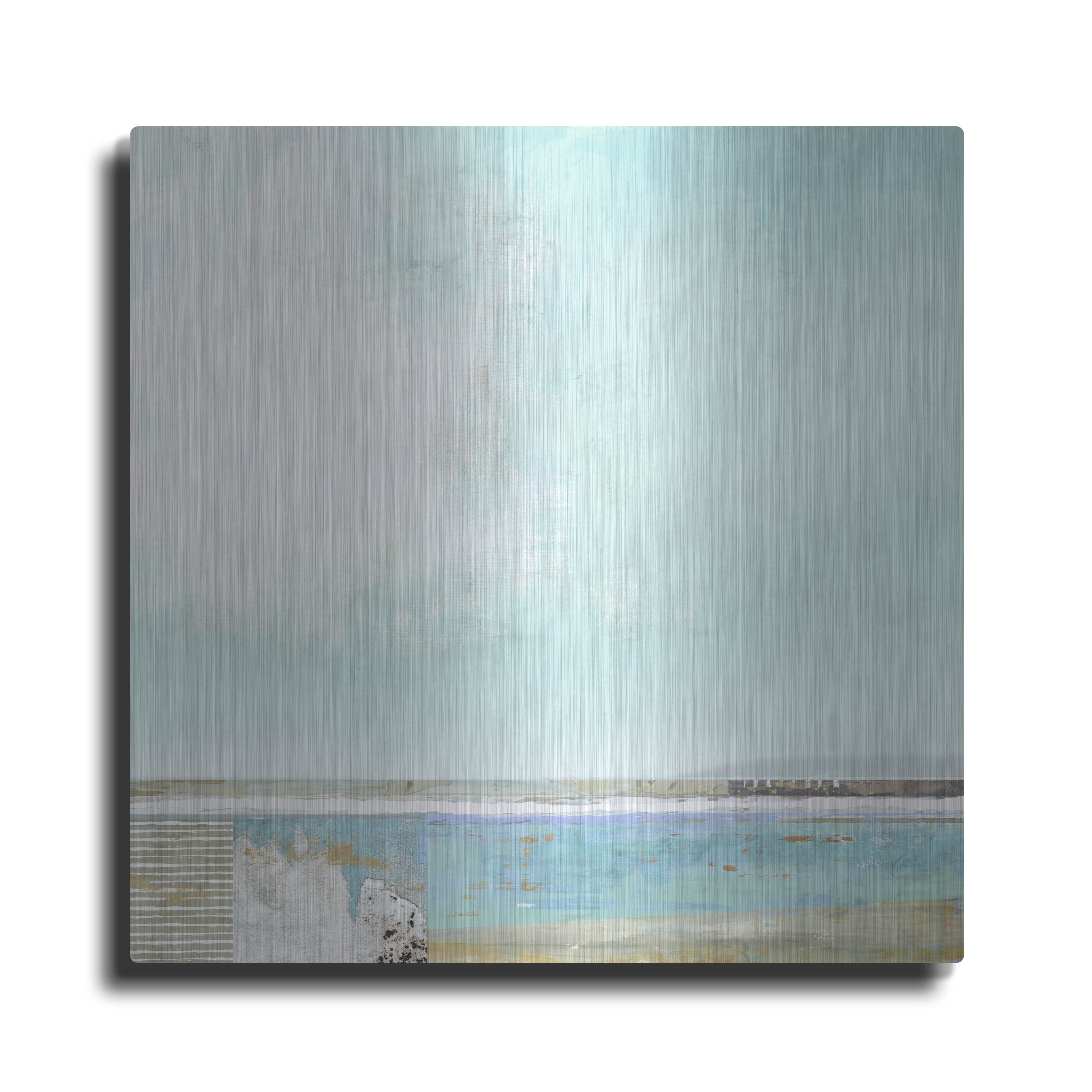 Luxe Metal Art 'Cape Cod Sky' by Suzanne Nicoll, Metal Wall Art, 12"x12 ...