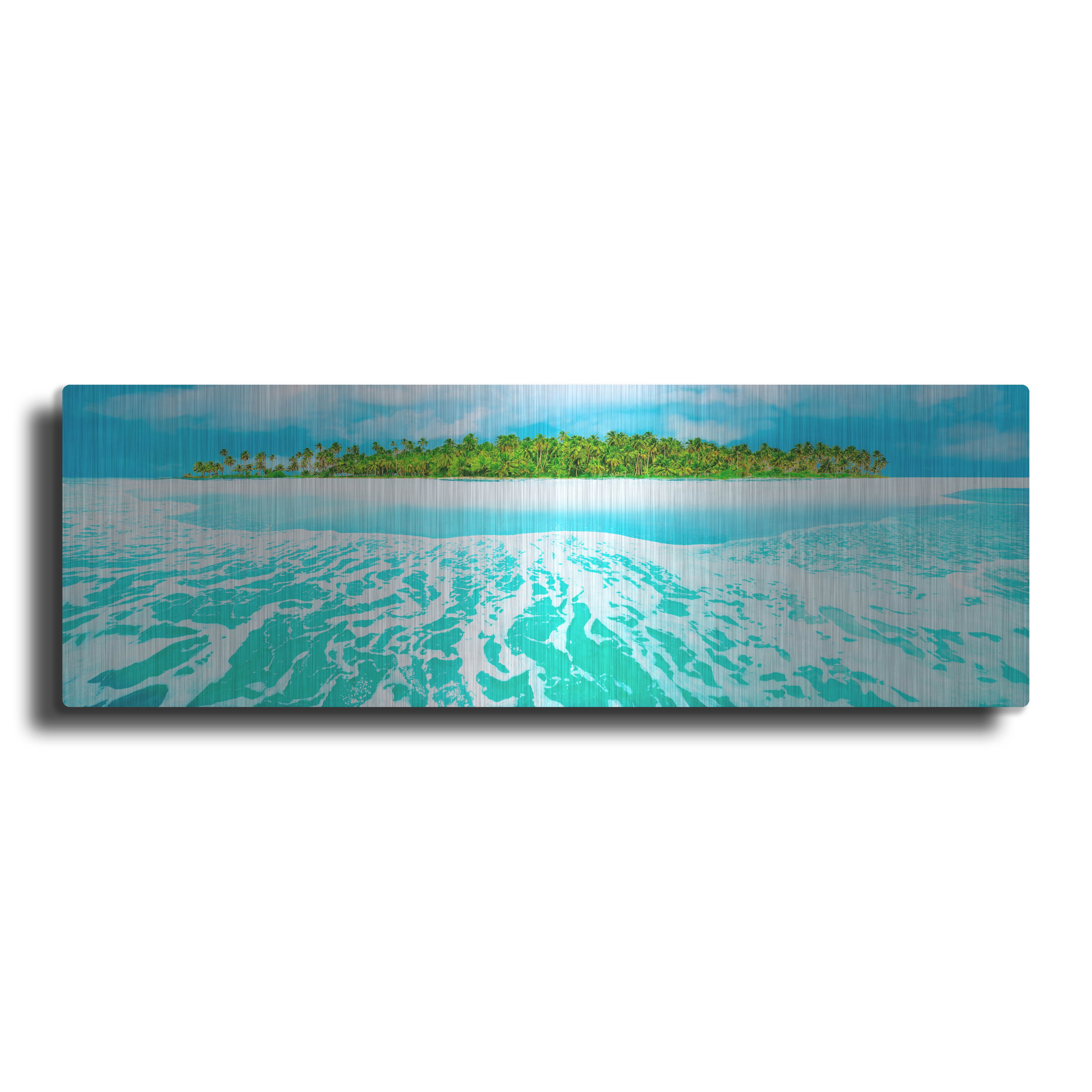 Luxe Metal Art ' Castaway' by Jack Reed, Metal Wall Art, 48"x16 ...