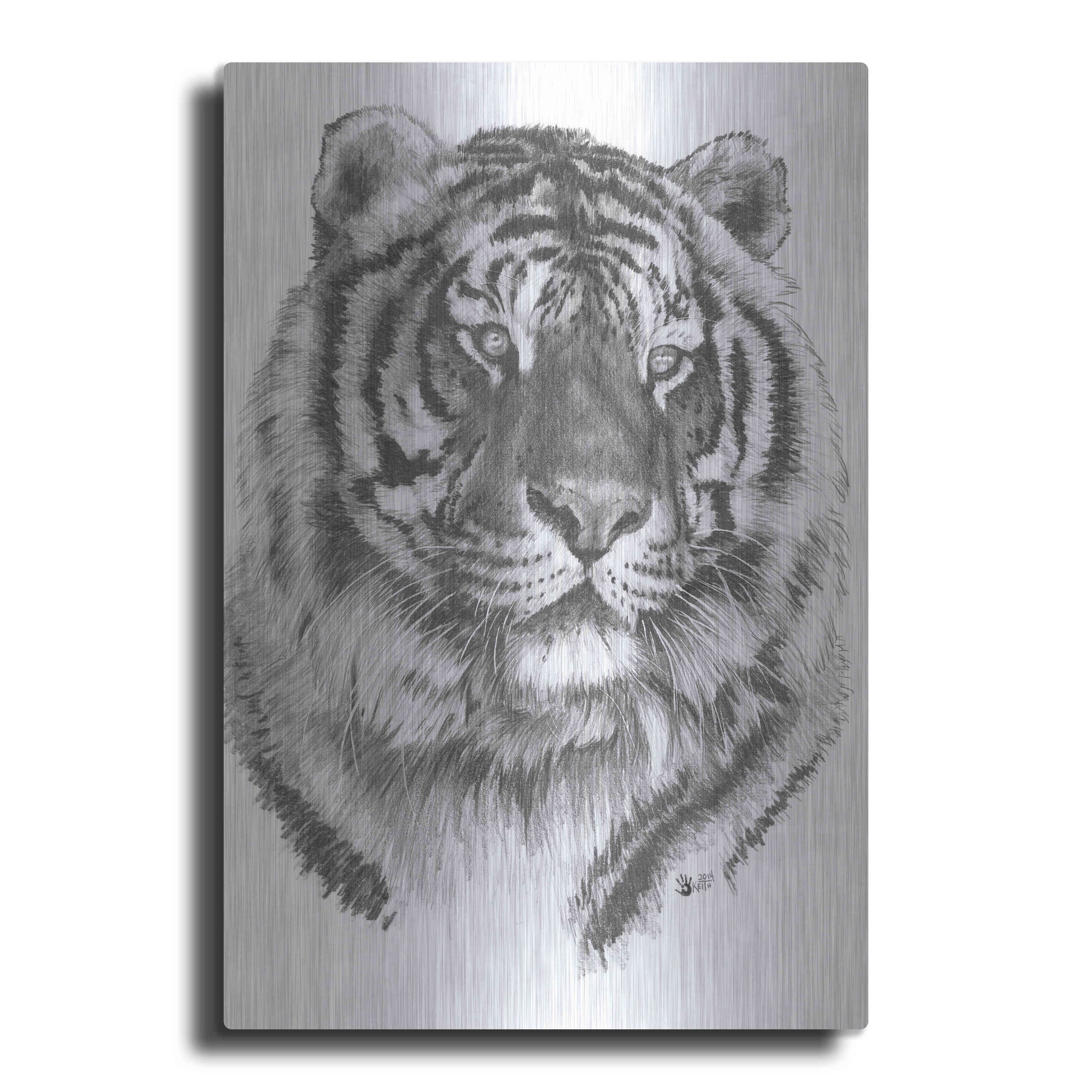 Luxe Metal Art 'Charming' by Barbara Keith, Metal Wall Art, 24"x36 ...