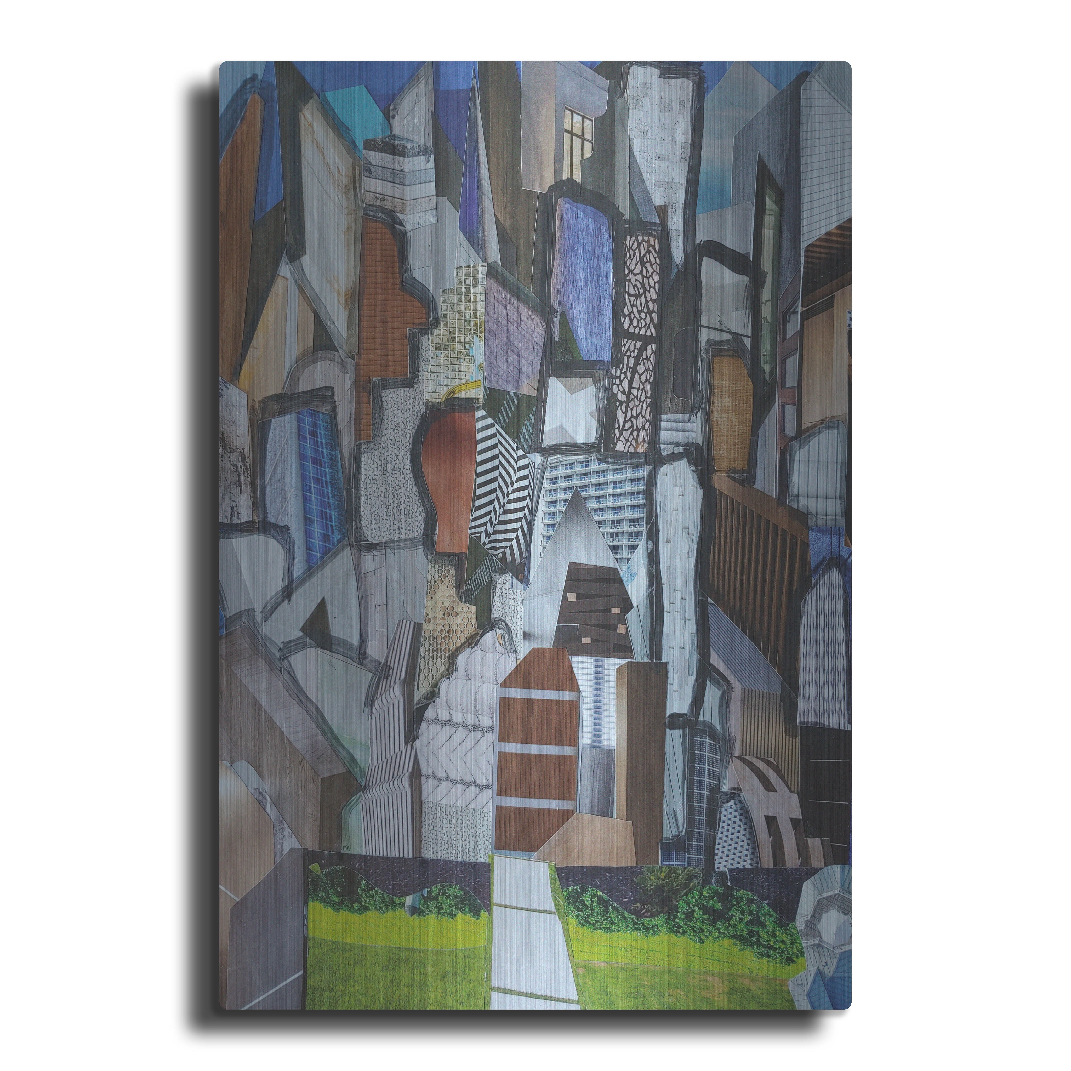 Luxe Metal Art 'Chicago Grant Park' by Coco Good Metal Wall Art, 12" x ...