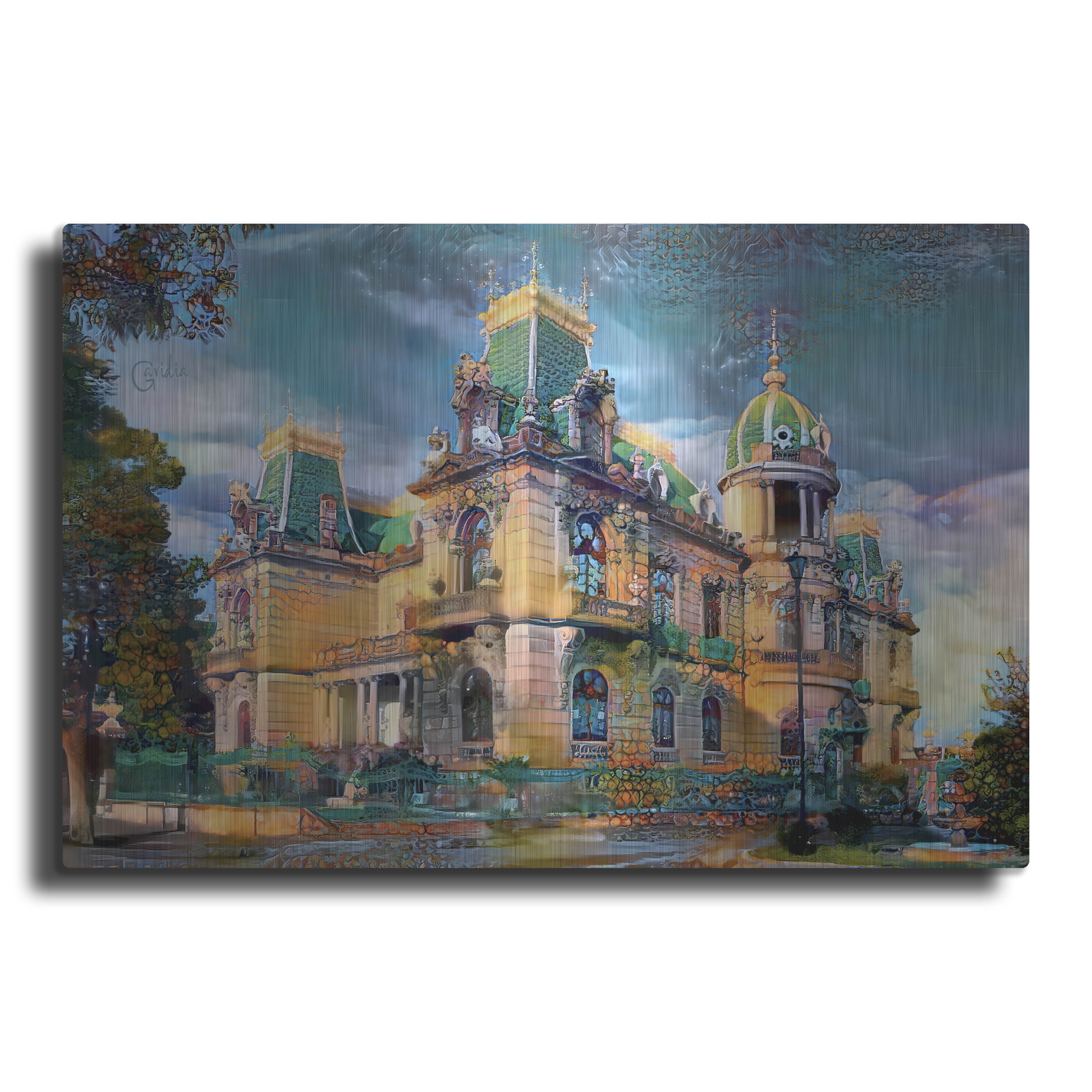 Luxe Metal Art 'Chihuahua Mexico Quinta Gameros' by Pedro Gavidia ...