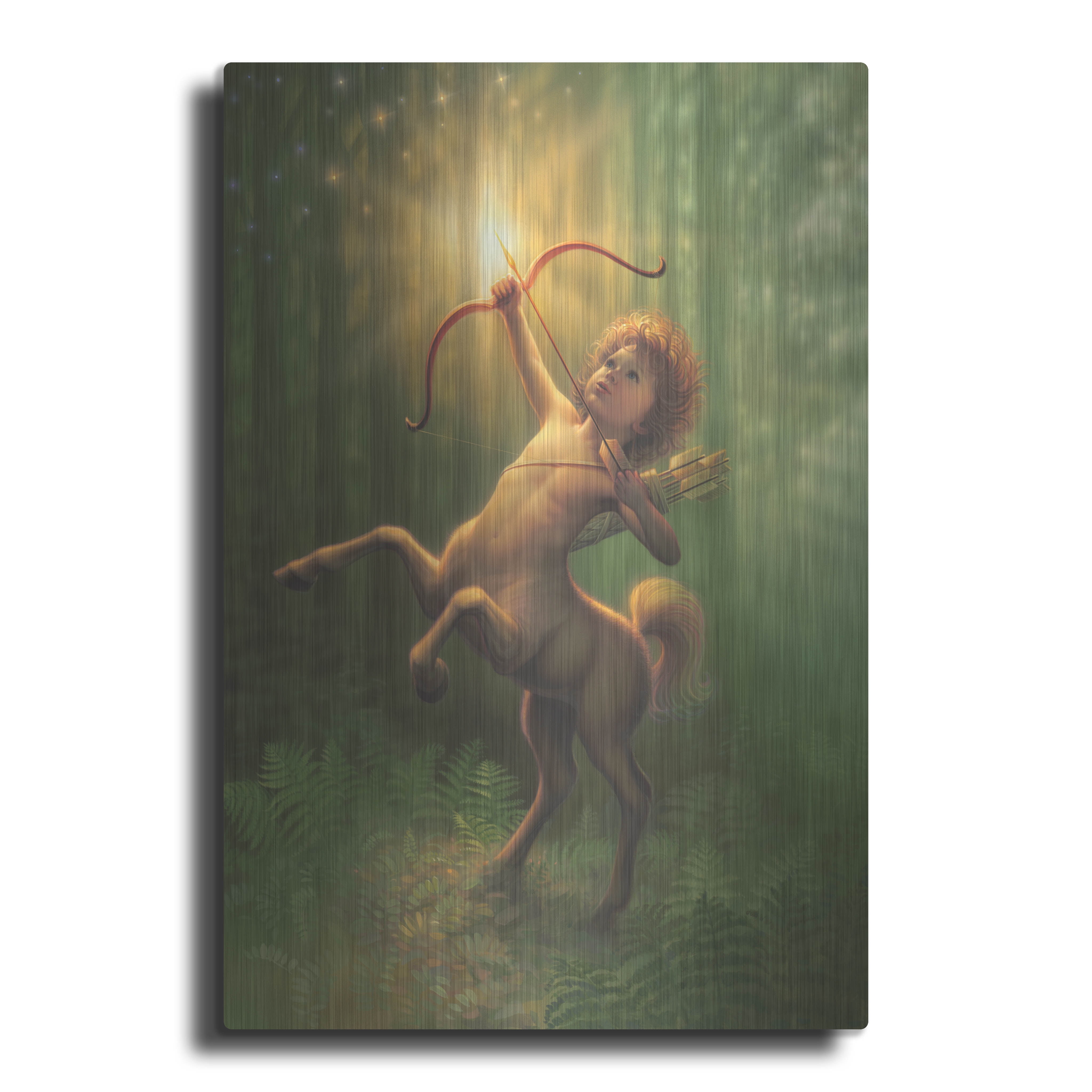 Luxe Metal Art 'Child Centaur' by Kirk Reinert, Metal Wall Art, 24"x36 ...