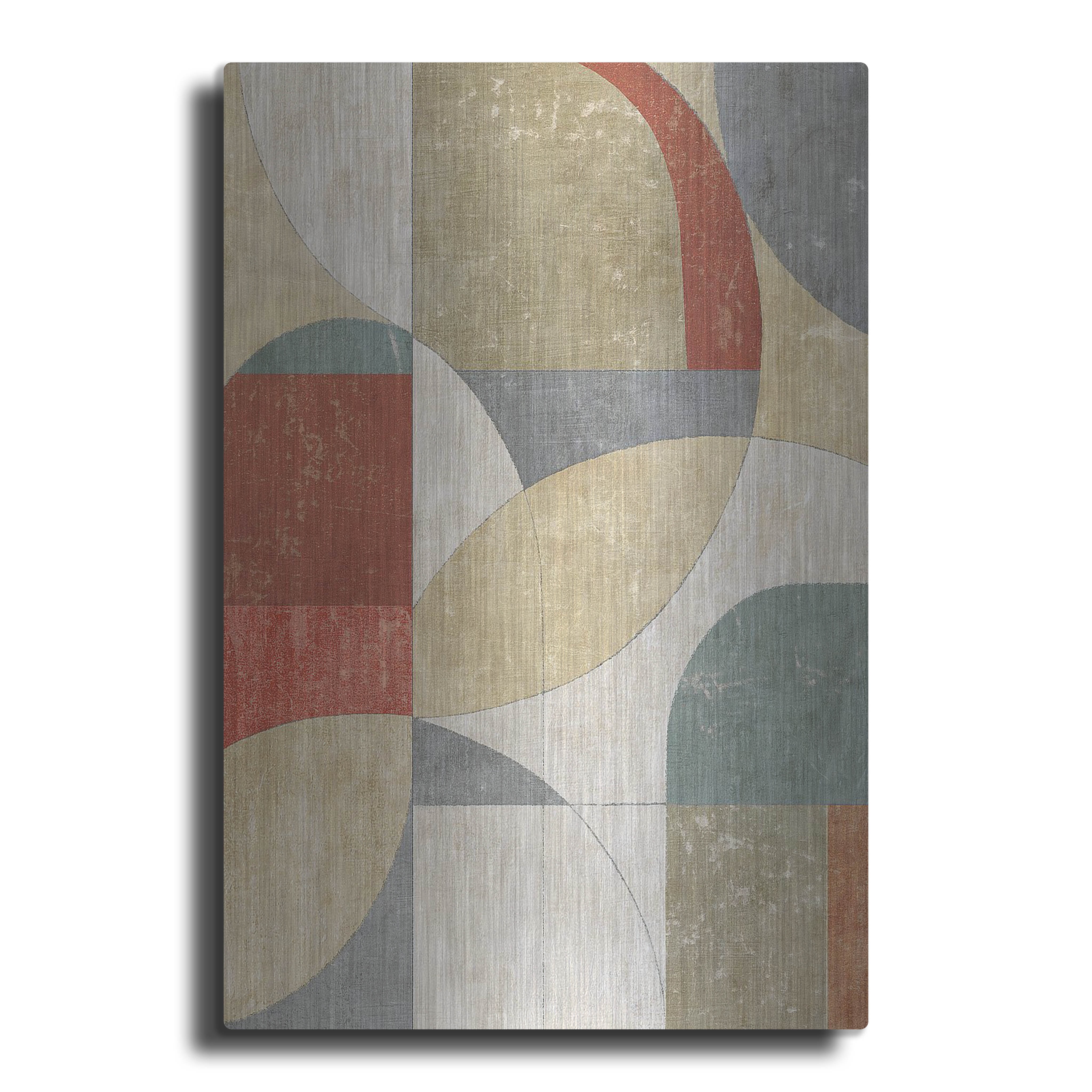 Luxe Metal Art 'Collage No. 28' by Suzanne Nicoll Metal Wall Art, 24" x ...
