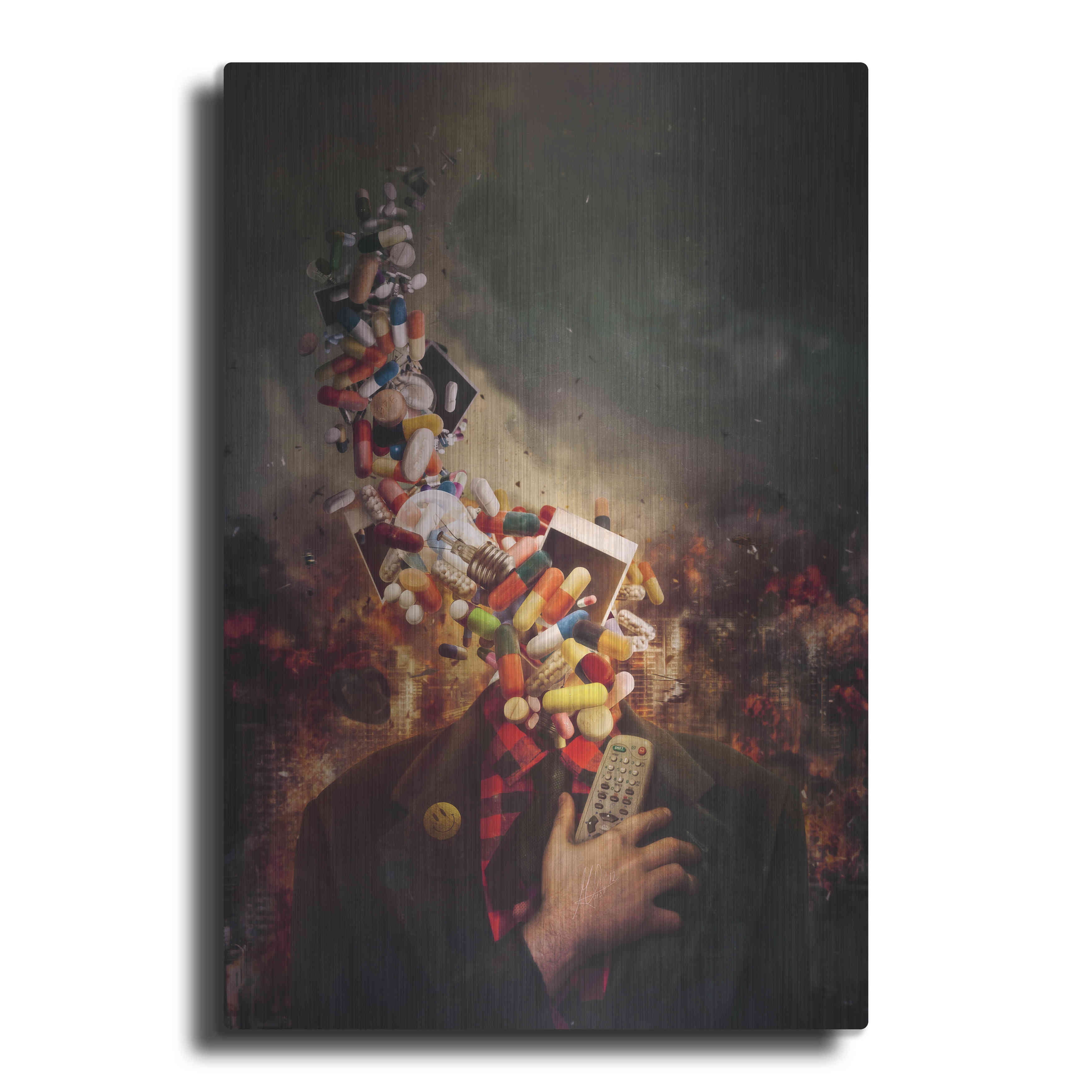 Luxe Metal Art 'Comfortably Numb' by Mario Sanchez Nevado, Metal Wall ...