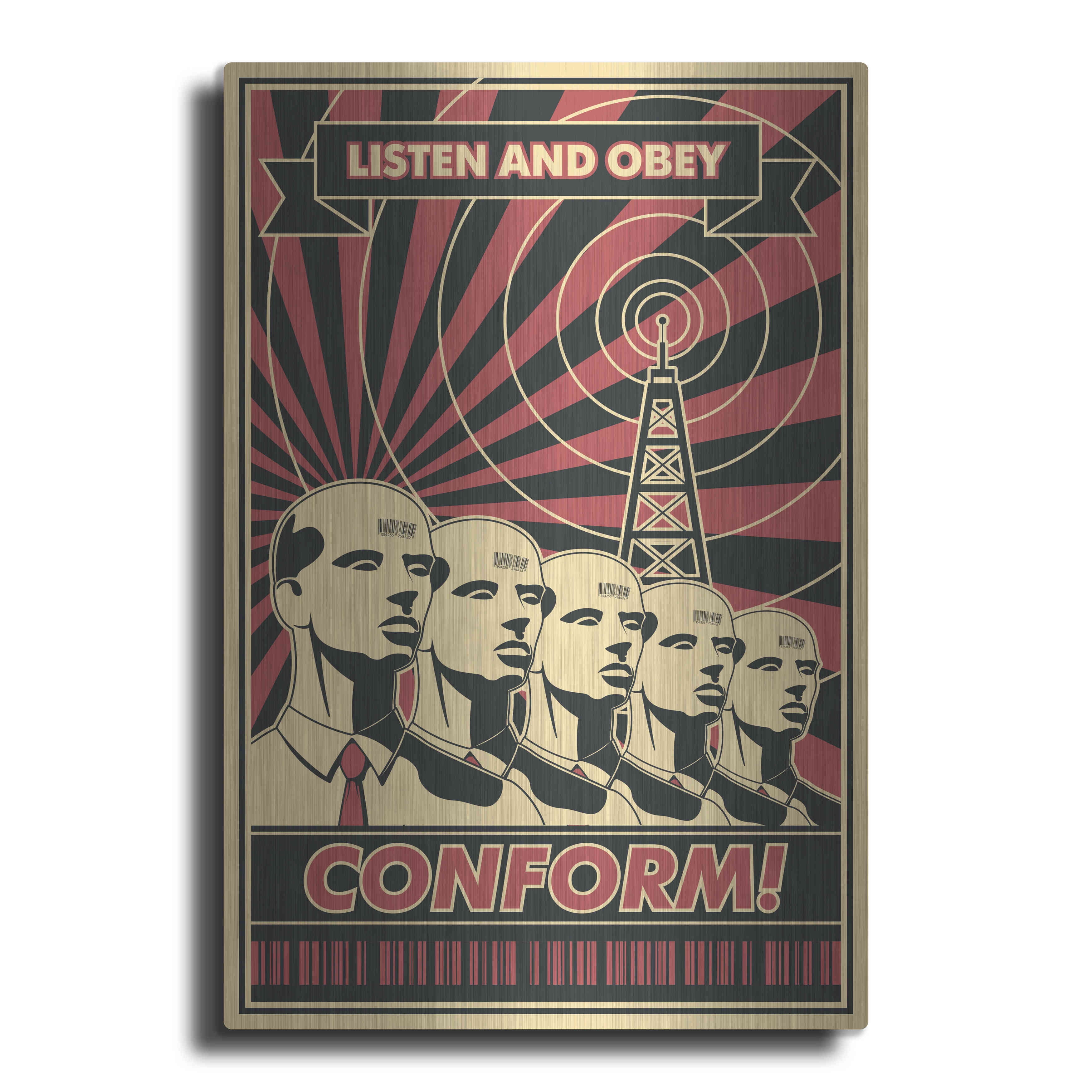 Luxe Metal Art 'Conform' Metal Wall Art, 12"x16" - Walmart.com