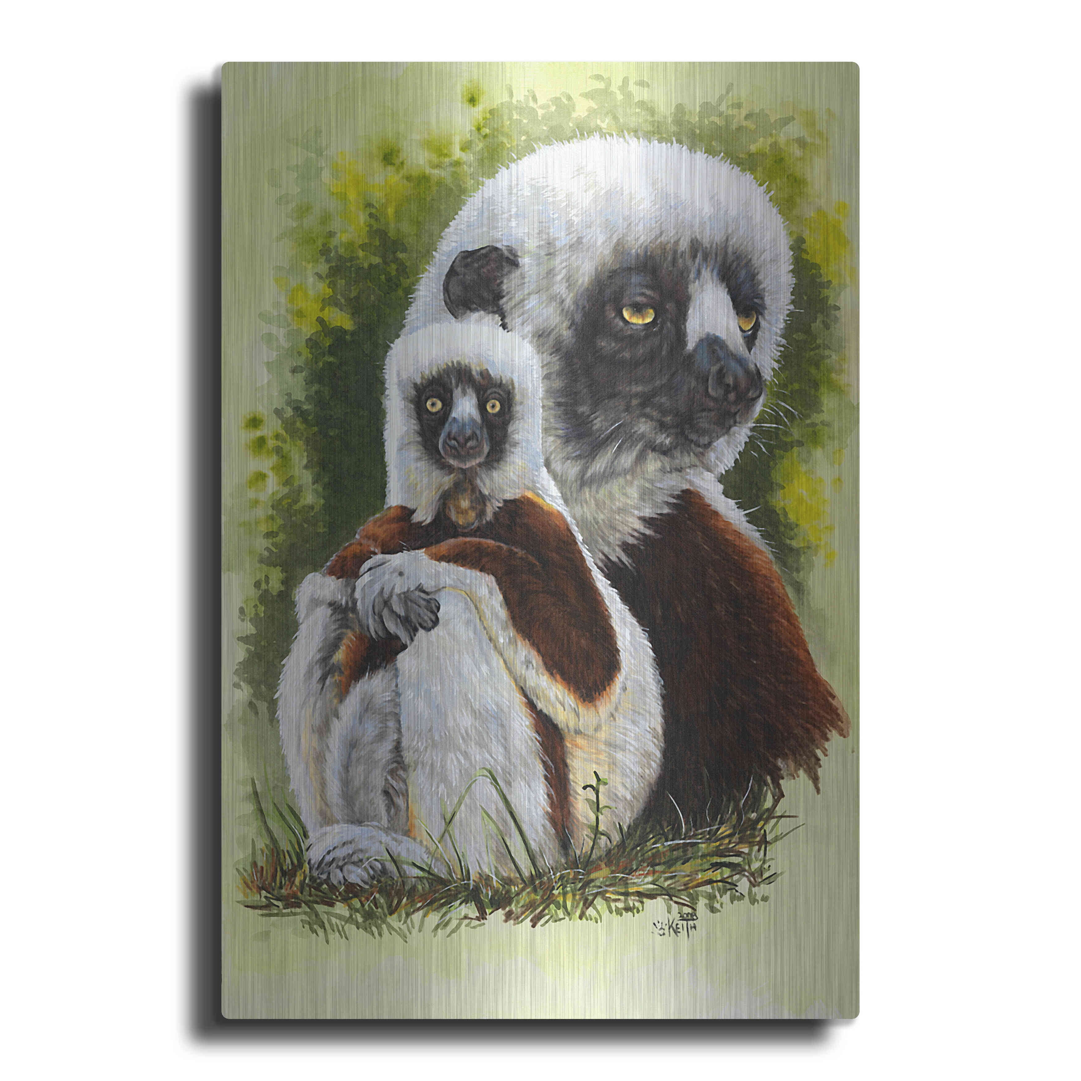 Luxe Metal Art 'Coquette' by Barbara Keith, Metal Wall Art, 24"x36 ...