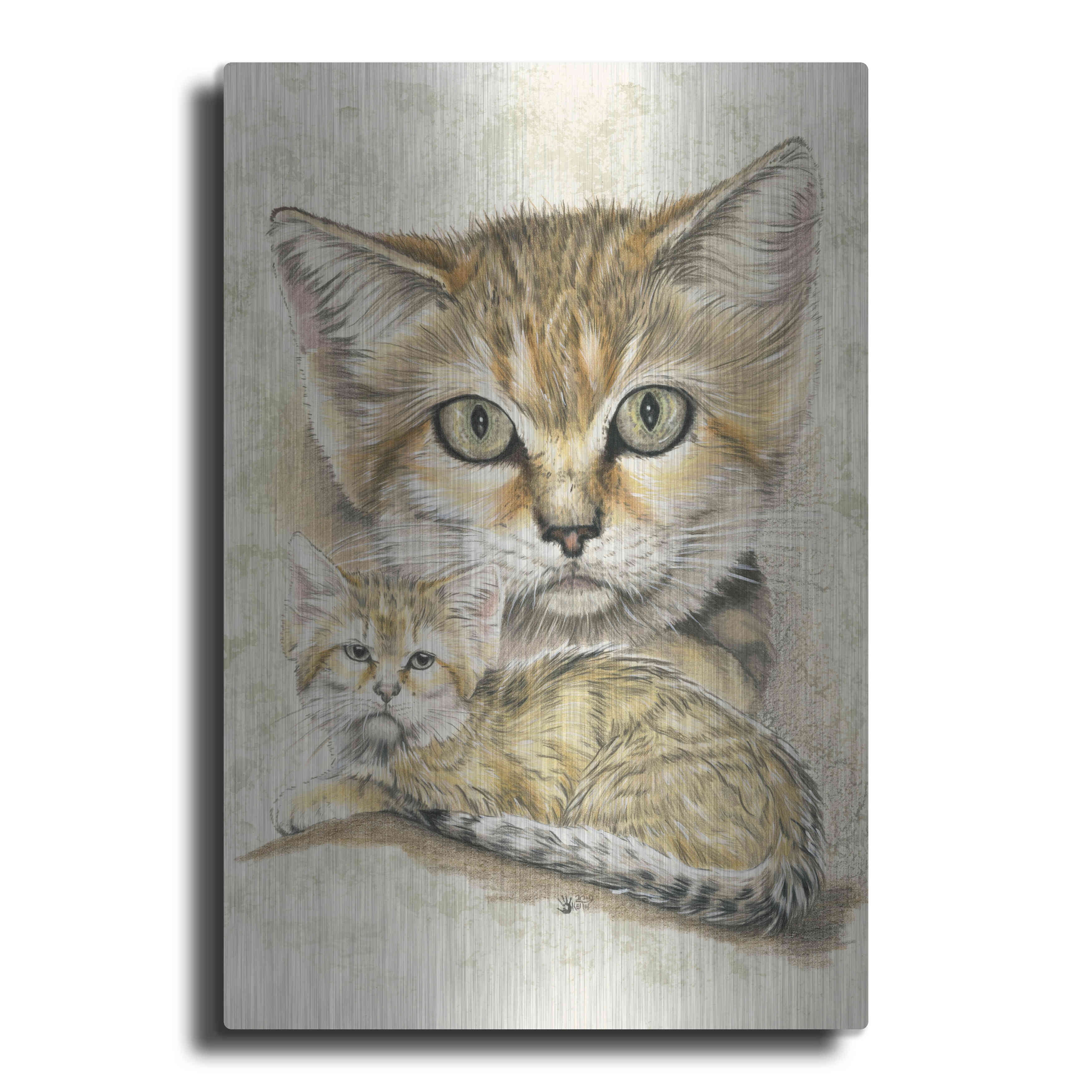 Luxe Metal Art 'Covert' by Barbara Keith, Metal Wall Art, 12"x16 ...