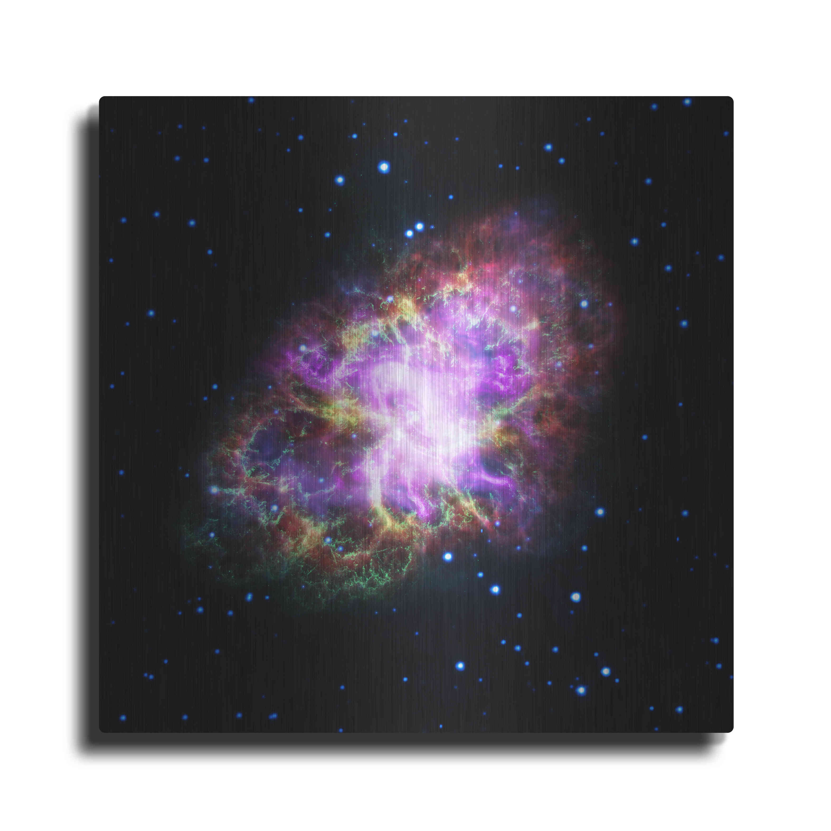 Luxe Metal Art 'Crab Nebula Multi-Wavelengths' Hubble Space Telescope ...